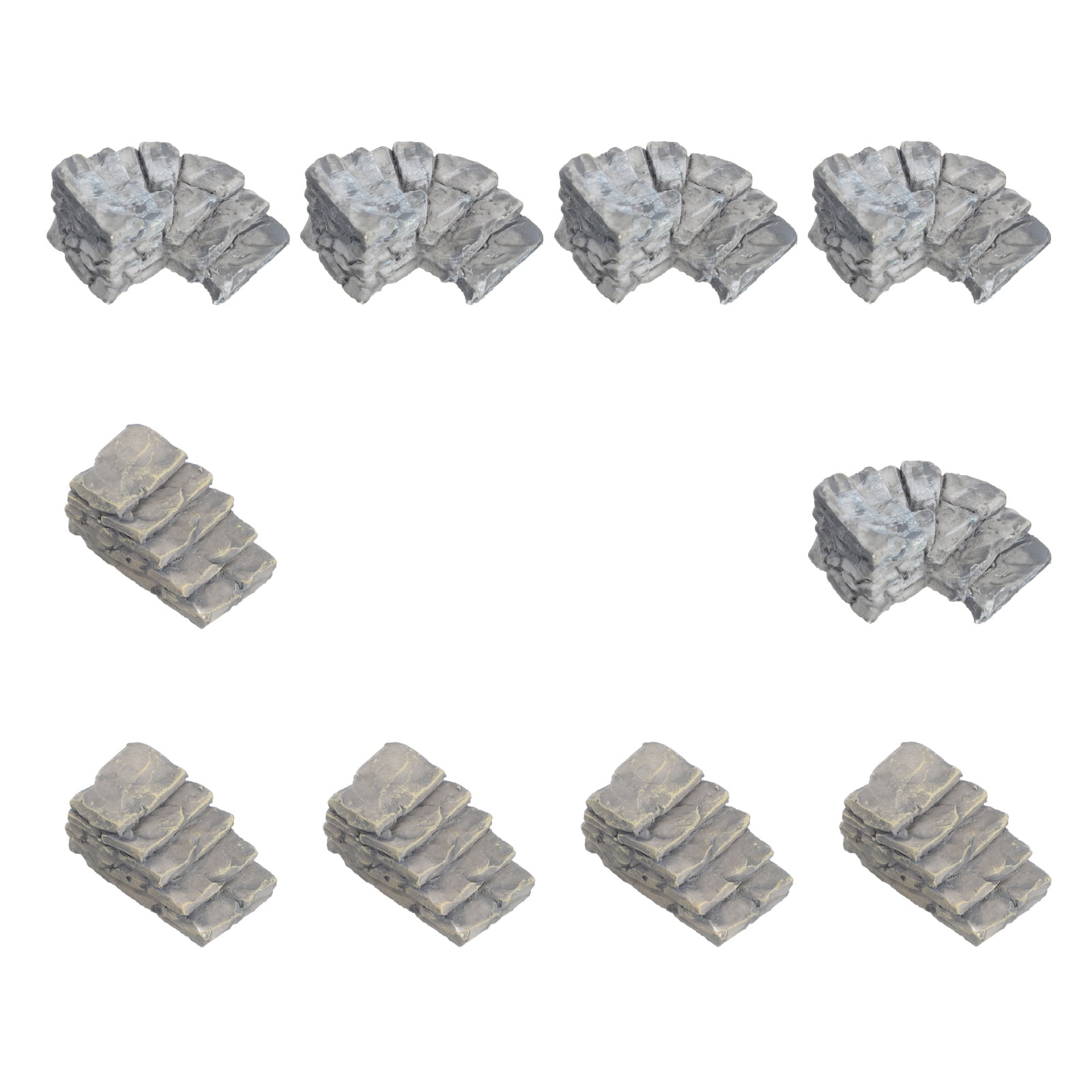 10 Pcs Micro Landscape Stairs Mini Stone Steps Decor Plant Decorations ...