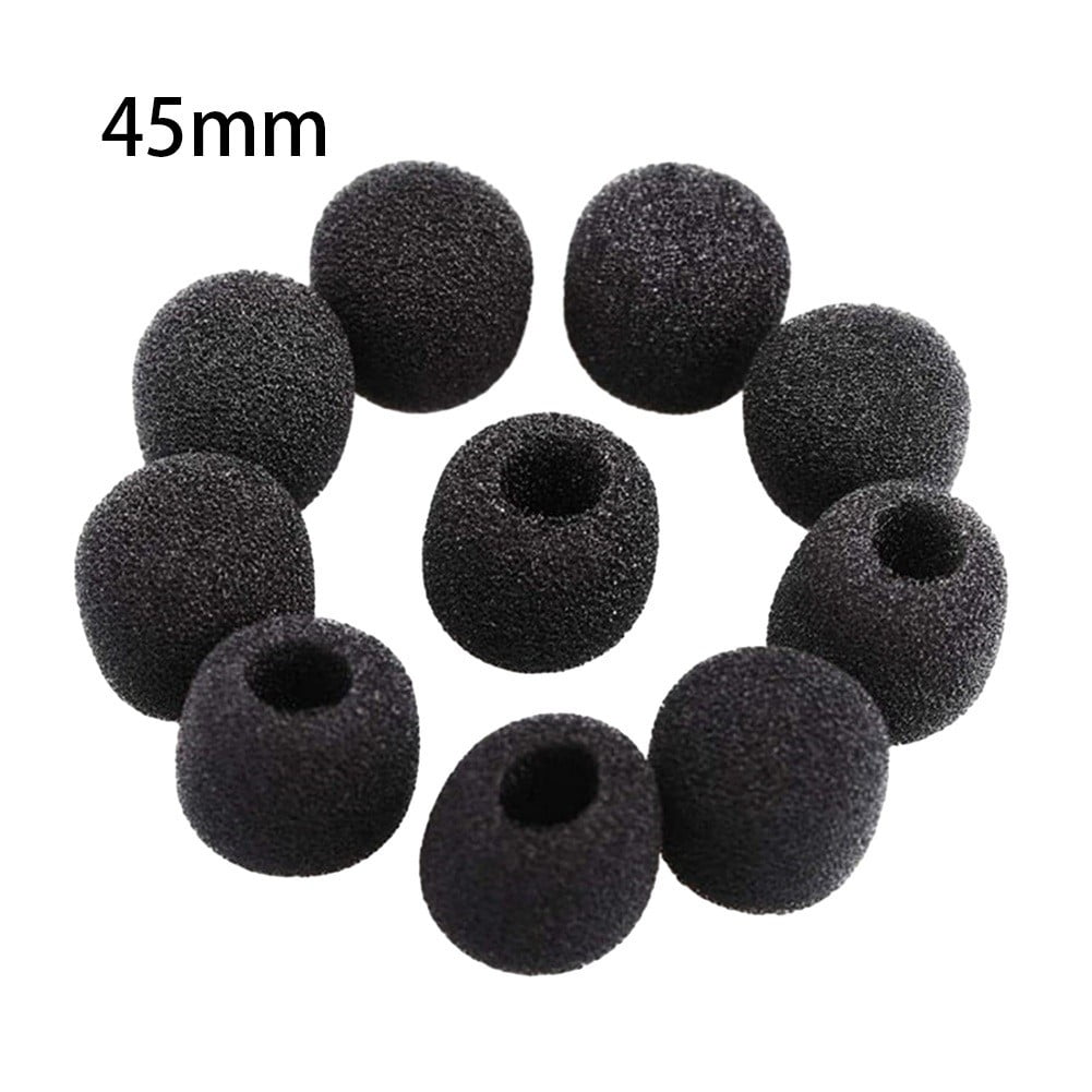10 Pcs Microphone Foam Windscreen Cover for Gaming Headset Headworn Mic ...