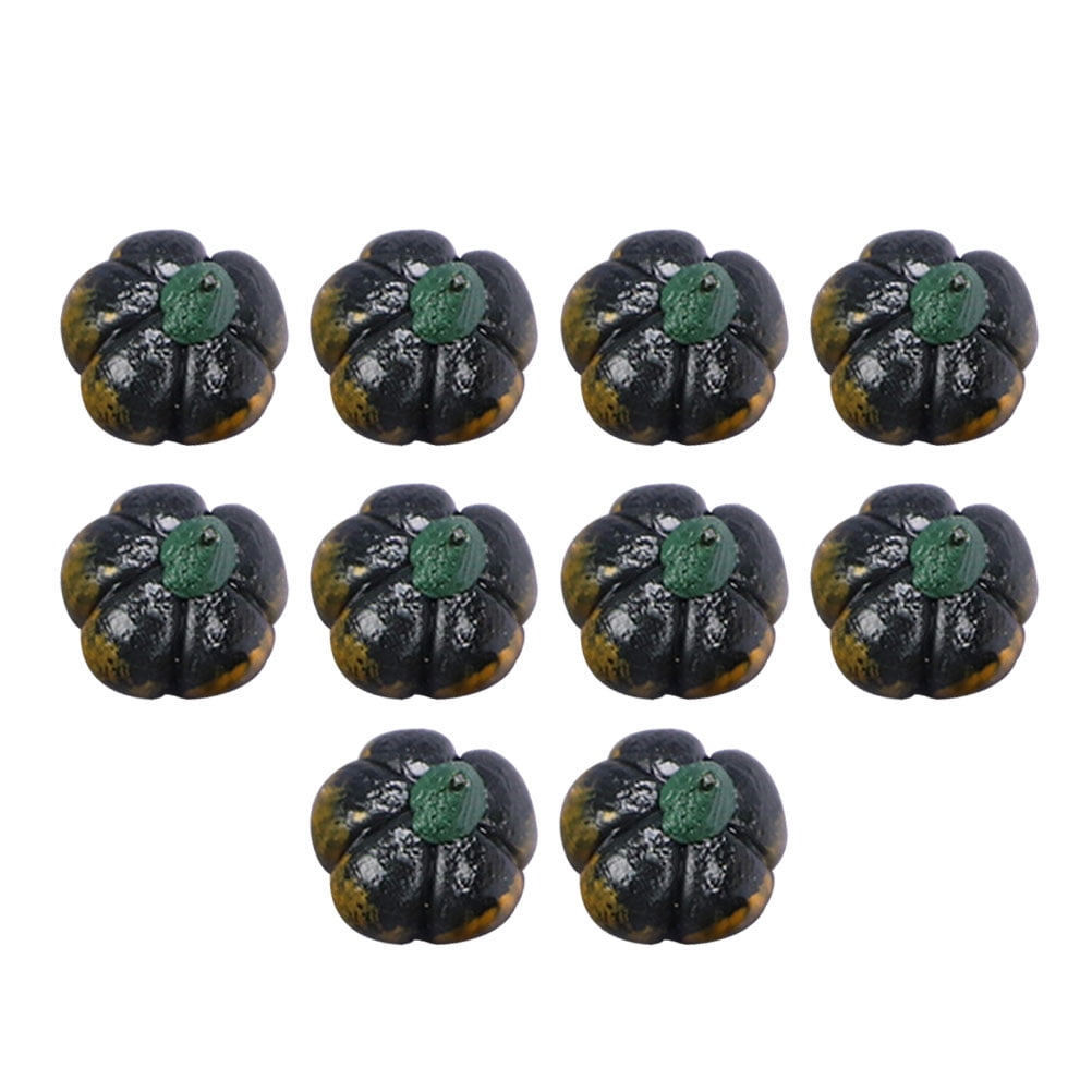 10 Pcs Mini Acorn Squash Lantern Green Pumpkin Model Miniature Models ...