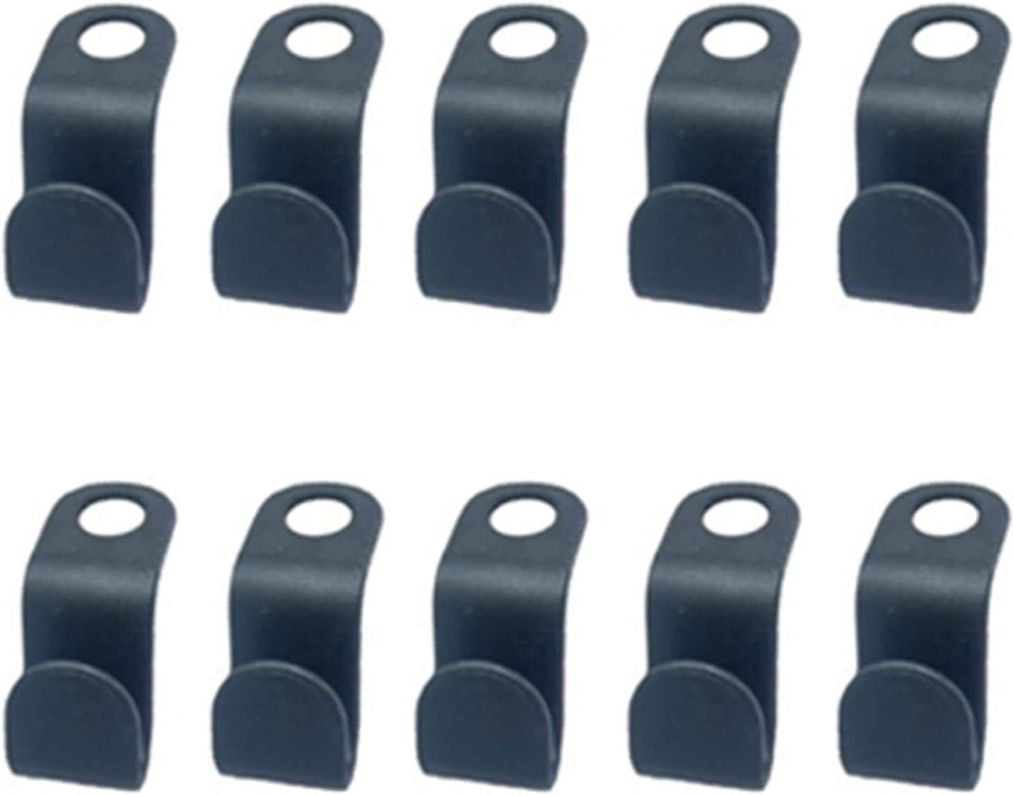 10 Pcs Mini Clothes Hanger Bedroom Closet Connector Hooks Plastic ...