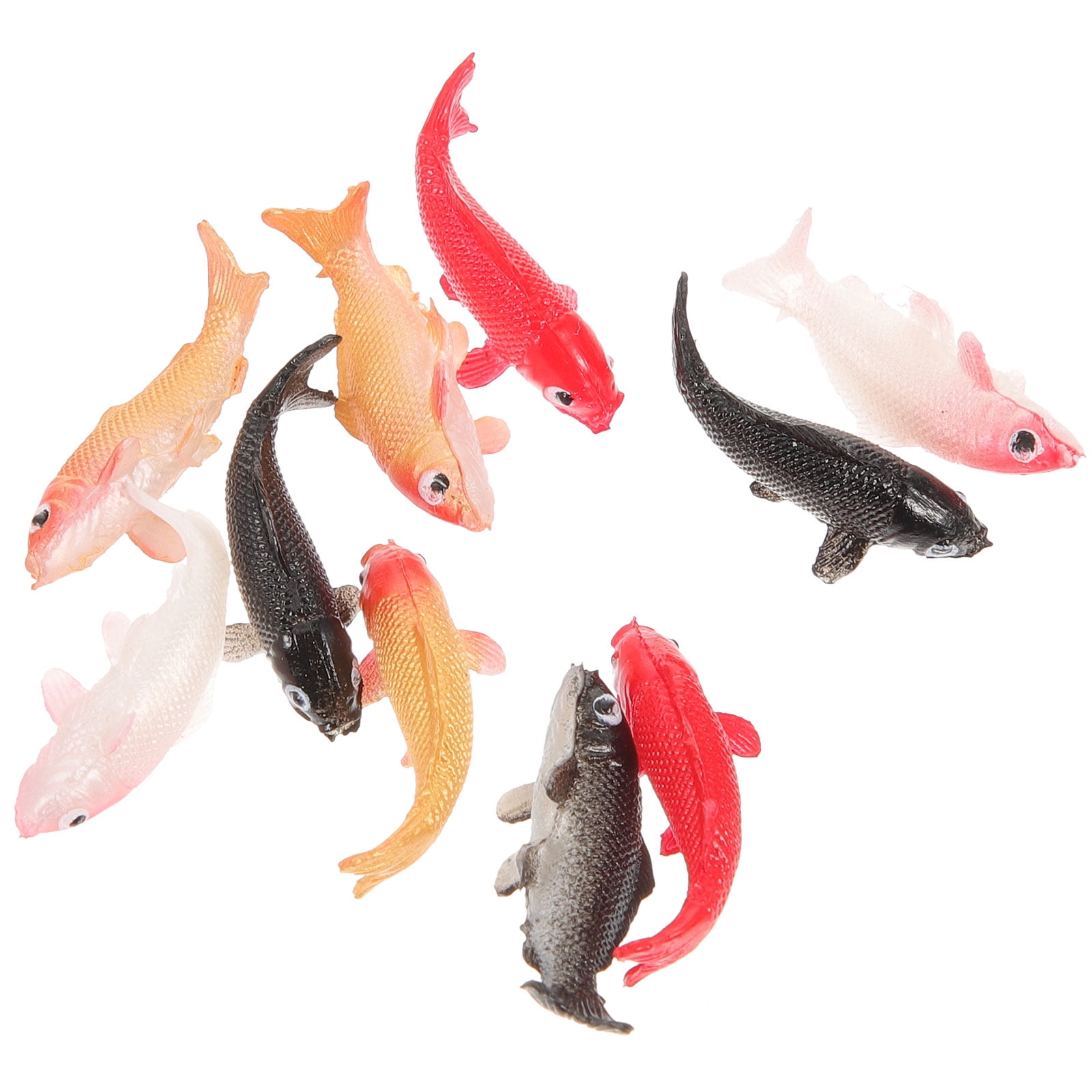 Assorted Color Mini Plastic Fish Figurines for Decoration Perfect for ...