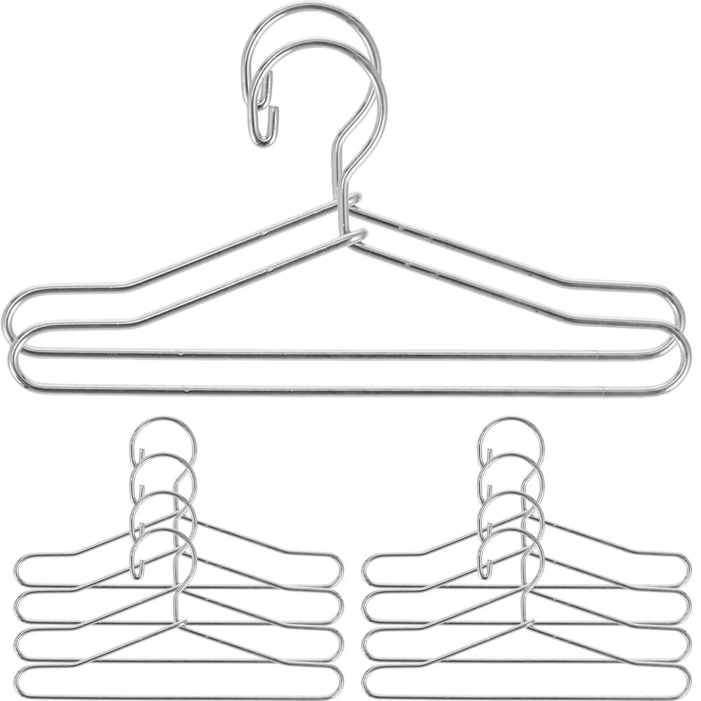 10 Pcs Mini Hanger Toy Kid Hangers Metal Doll Rack House Playhouse ...