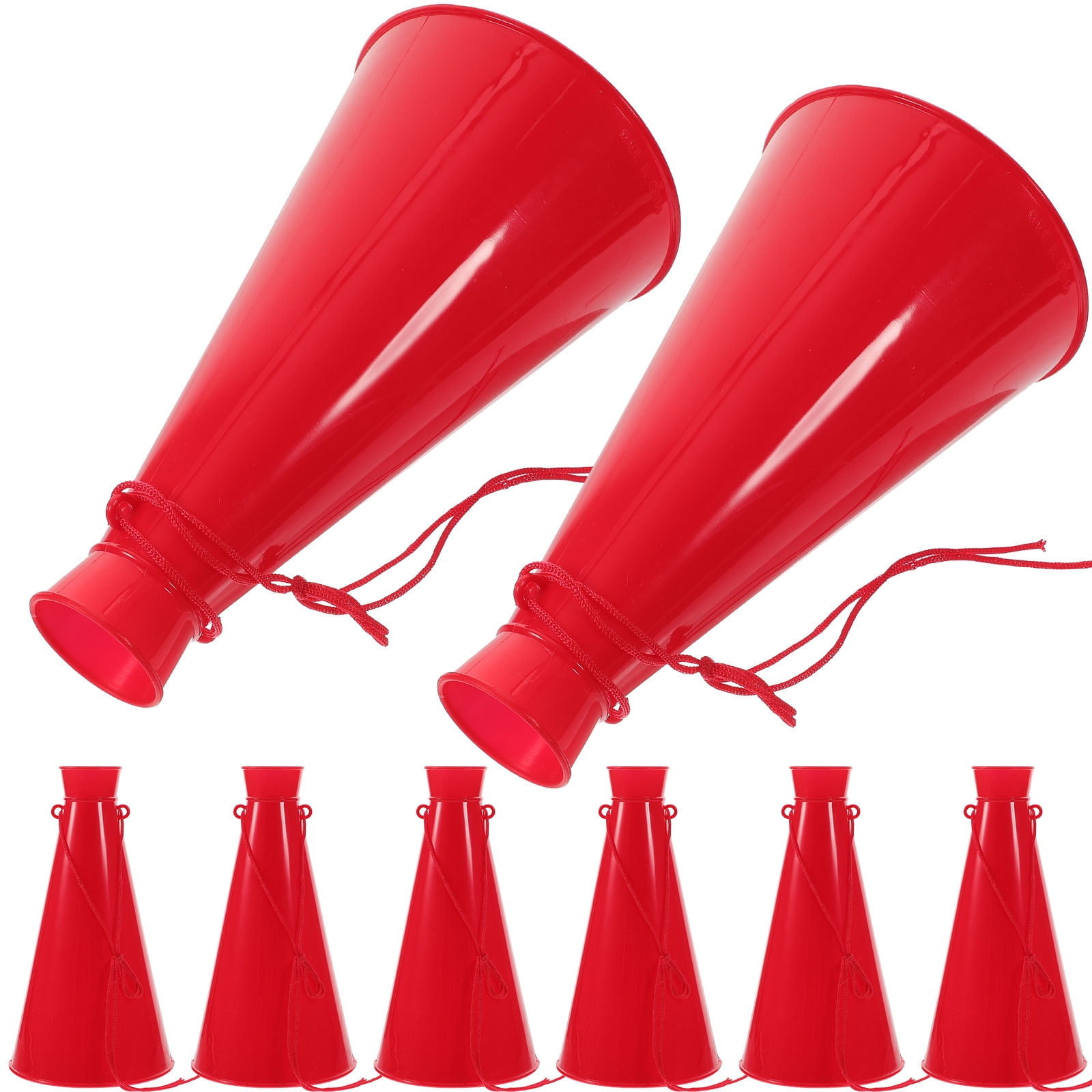 10 Pcs Mini Megaphones Cheer Noise Football Horn Child Toddler Red ...