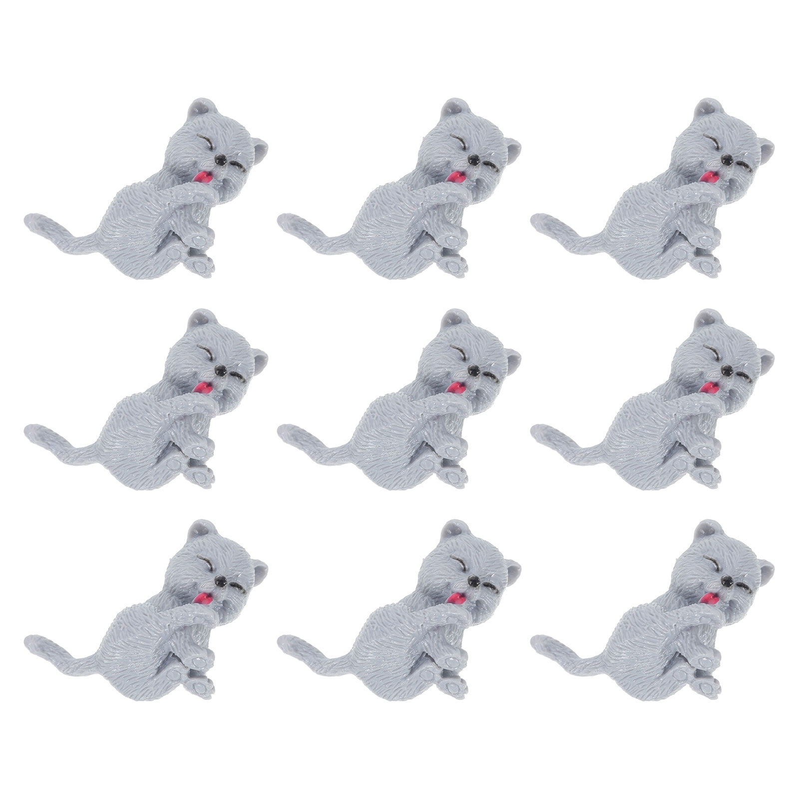10 Pcs Mini Pet Small Pets Decor Child 3X3X3CM Grey - Walmart.com