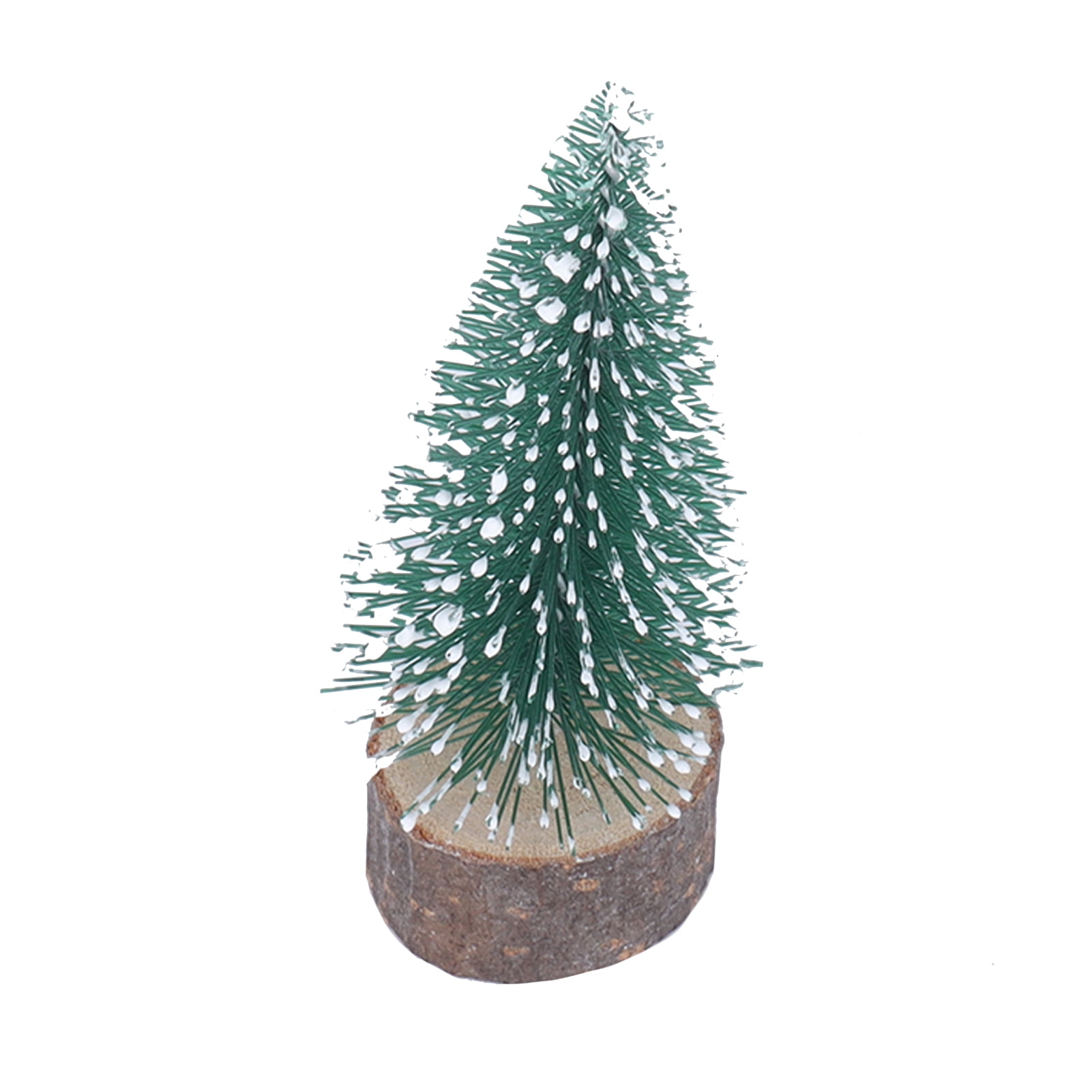 10 Pcs Mini Pine Artificial Mini Tree with Wood Base for Crafting ...