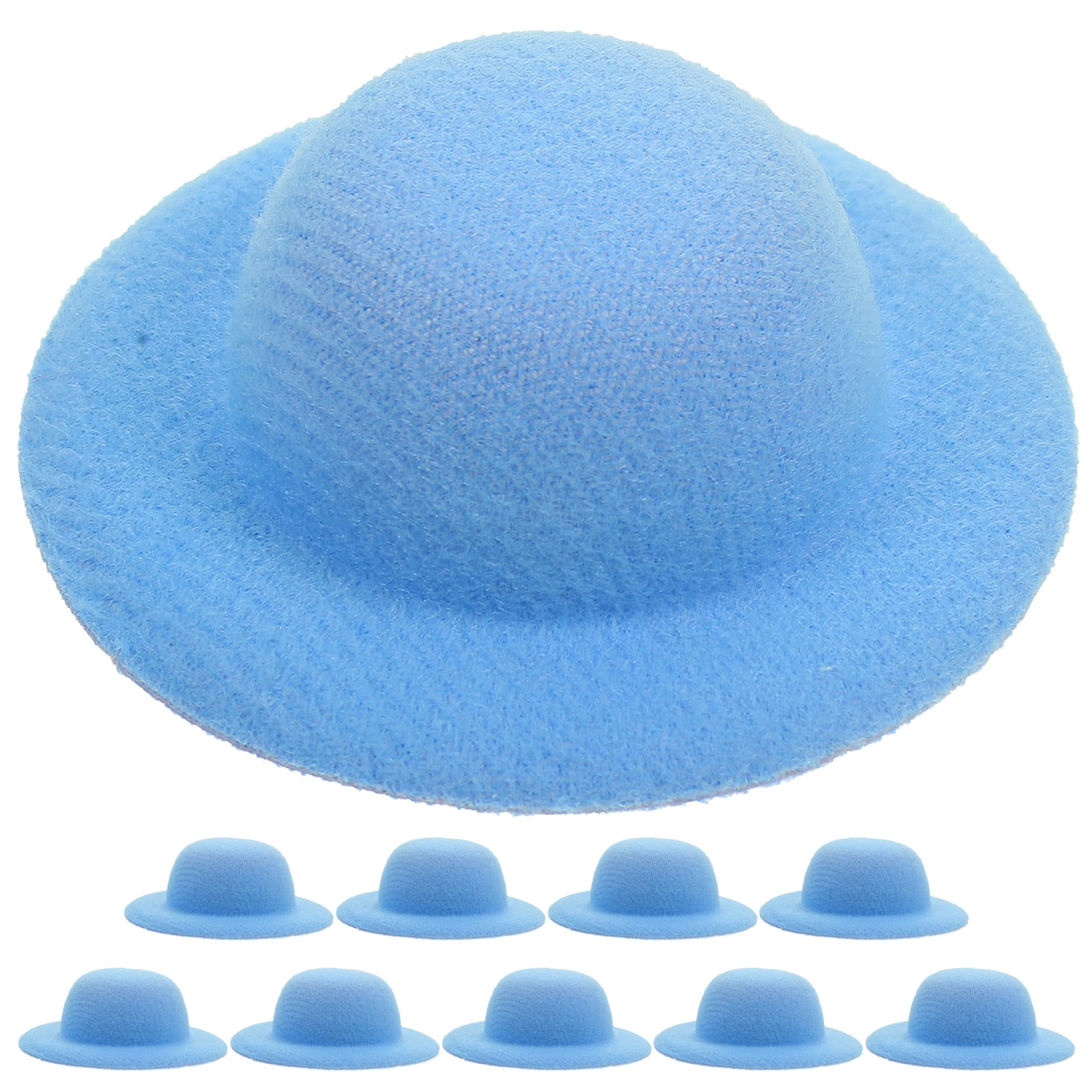 10 Pcs Mini Straw Hat Toy Hat Ornament Small Hat Prop Mini Hats for ...