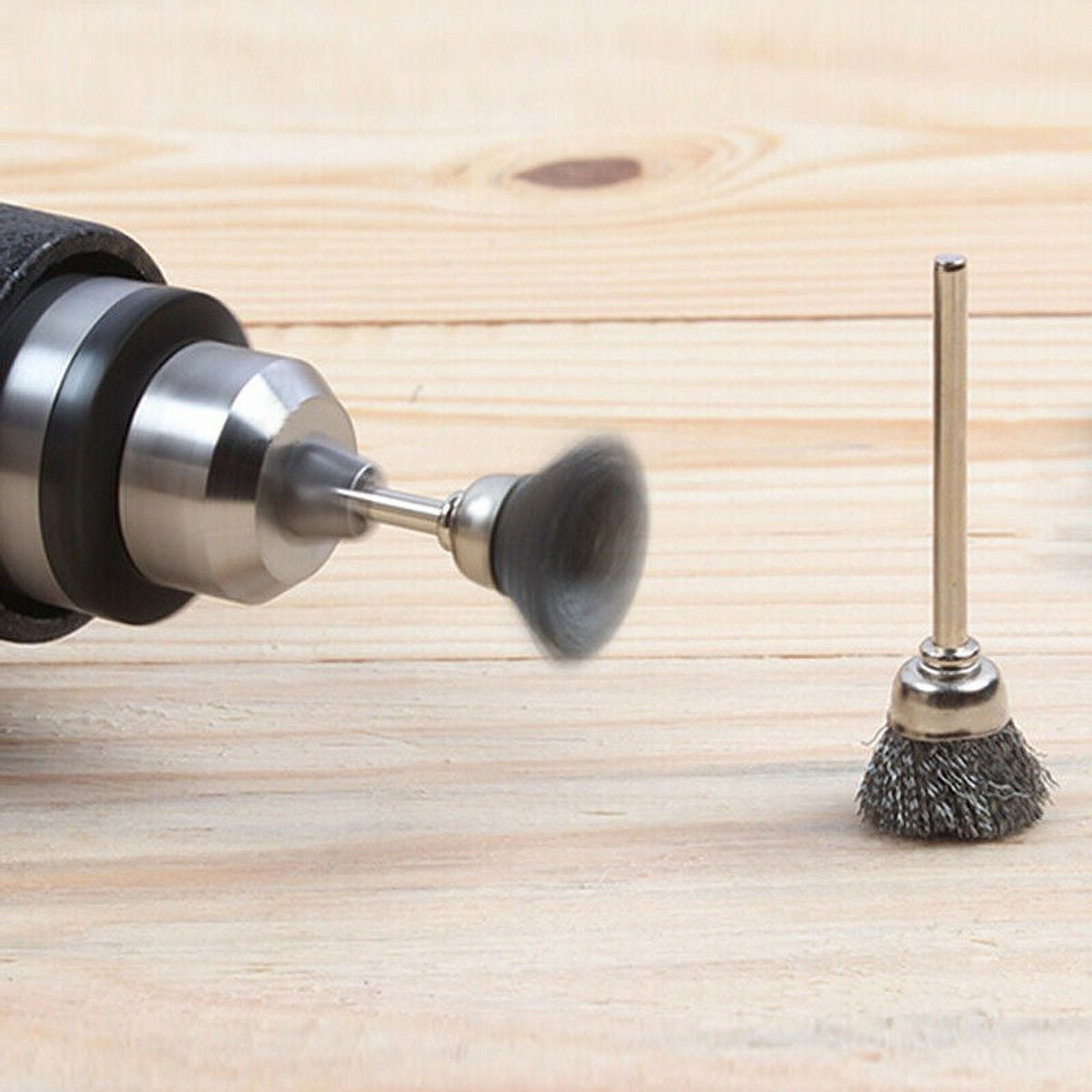10 Pcs Mini Wire Brush Brushes Brass Cup Wheel For Grinder Or Drill ...