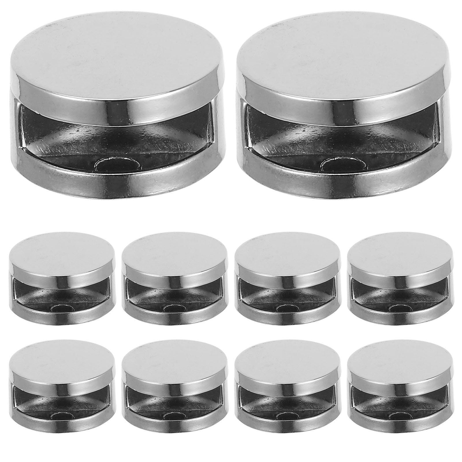 10pcs Mirror Mounting Clips Round Shape Wall Mounted Mirrors Bracket ...