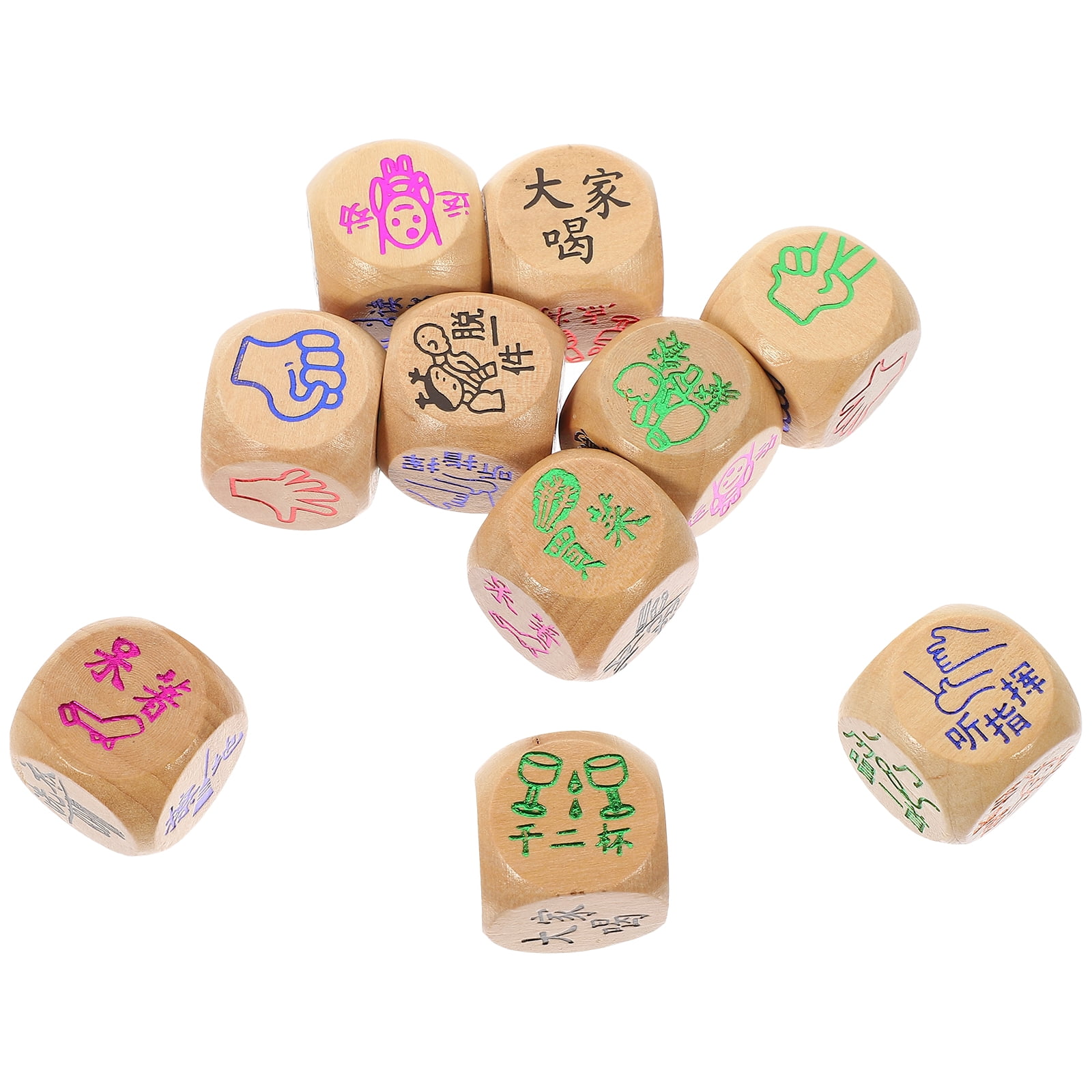 10 Pcs Mix and Match Wooden Colorful Sieves Toy Childrens Toys Portable ...