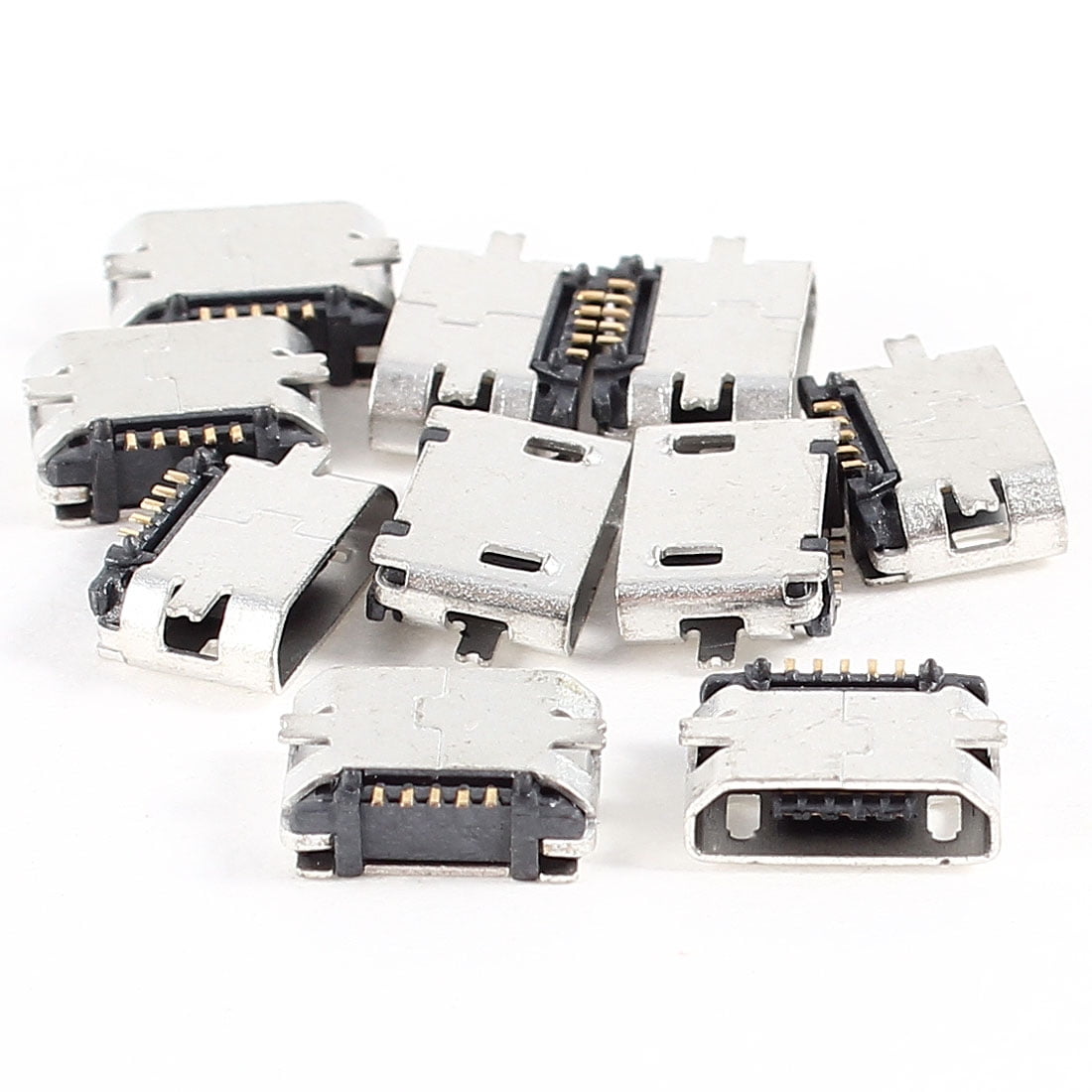 10 Pcs Mobile Phone Type B USB Female Mount Jack Port Socket - Walmart.com