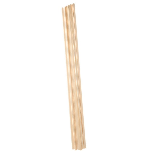 10 Pcs Models Decor Wood Craft Sticks Triangular Wooden Strip Trim for ...
