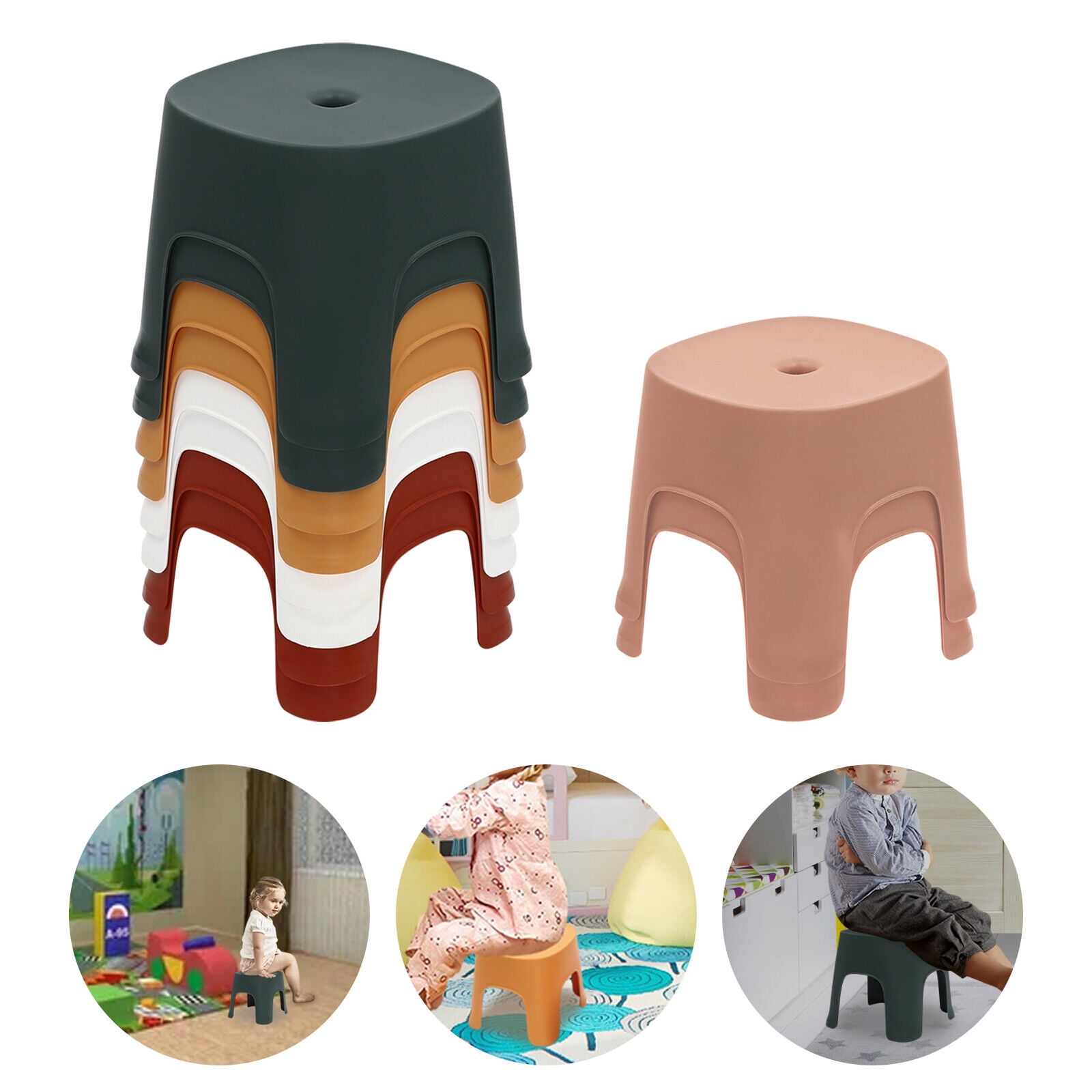 Modern Multicolor Kids Seating Stools, Multicolor (Set of 10) - Walmart.com