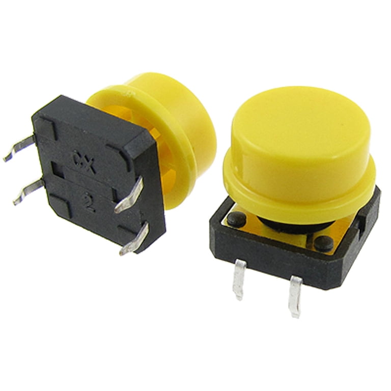 6x6x5mm 100PCS - 4-Pin DIP Momentary Push Button Switches Tactile Switches