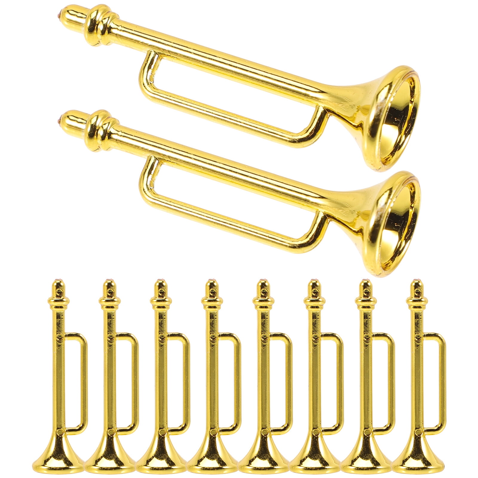 WEUVEB 10Pcs Tiny Plastic Trumpet for Children Photo Prop - Walmart.com