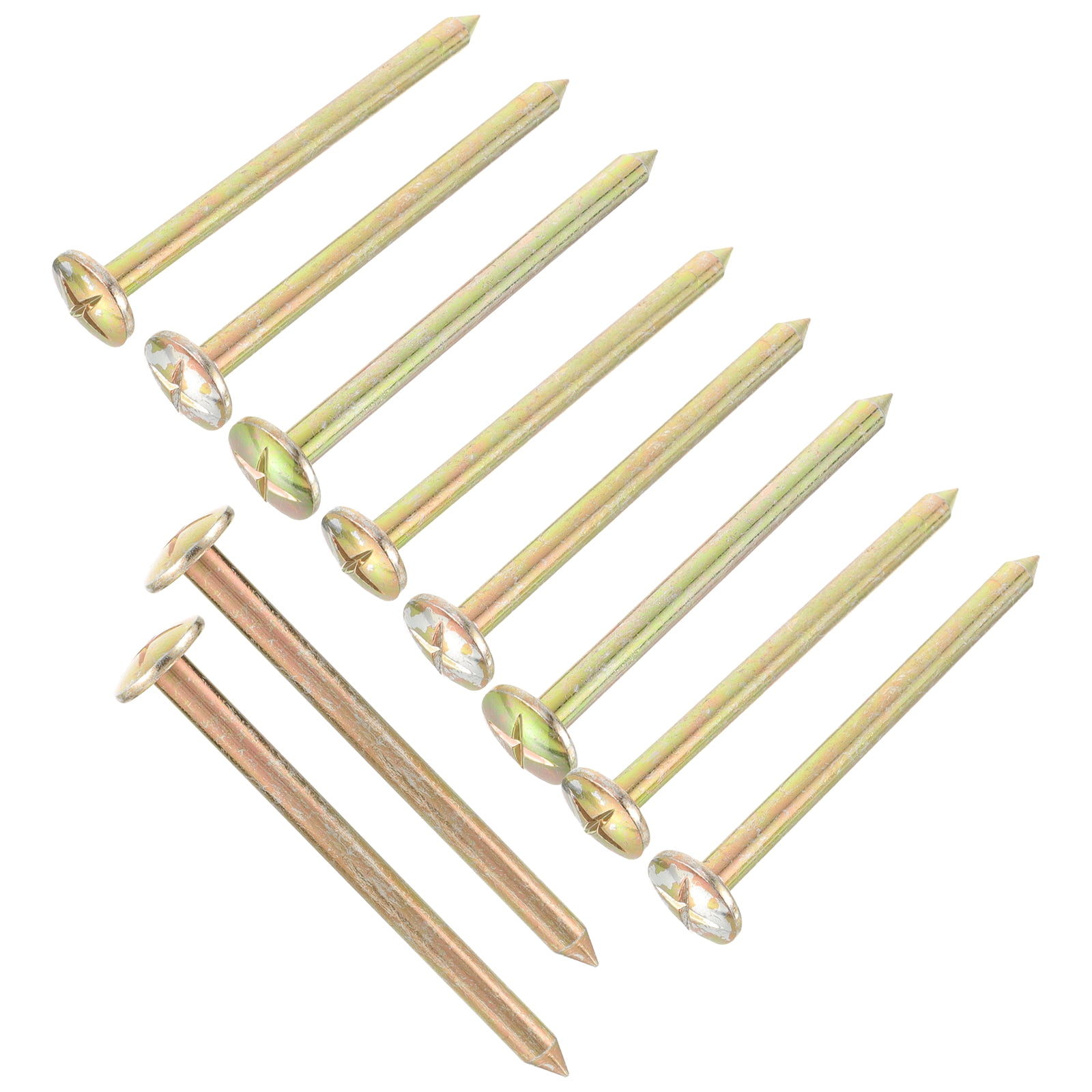 10 Pcs Nail Property Line Markers Garden Ground Stakes Border Stakes ...