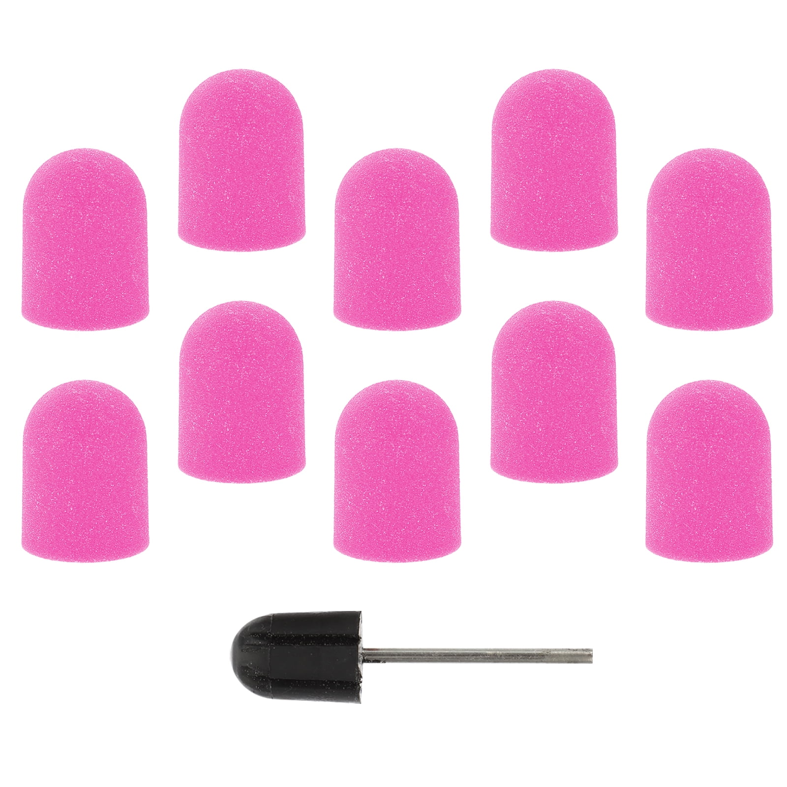10 Pcs Nail Sand Cap Nail Gel Polish Nail Art Tools Polisher Caps Nail ...