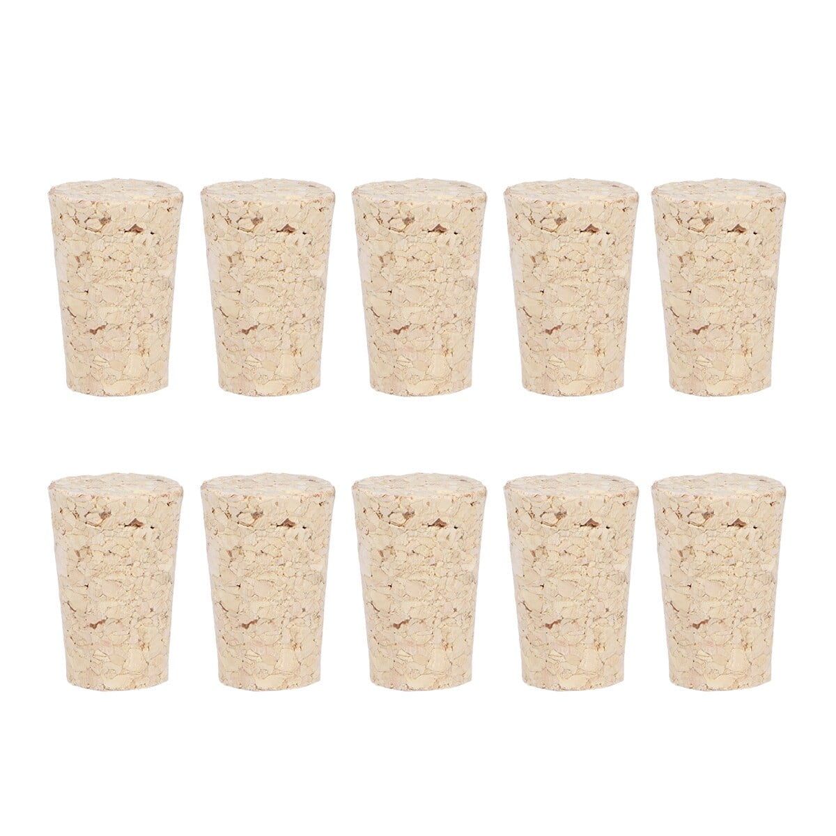 10 Pcs Natural Wooden Wine Corks Premium Straight Cork Stopper ...