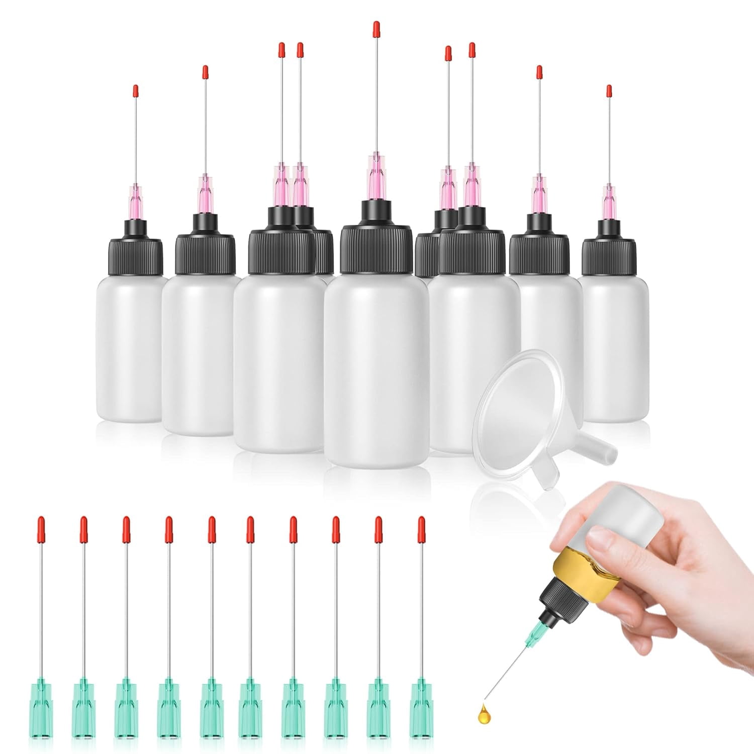 10 Pcs Needle Oiler (1 OZ), LDPE Oil Applicator, Precision Gun Oil ...
