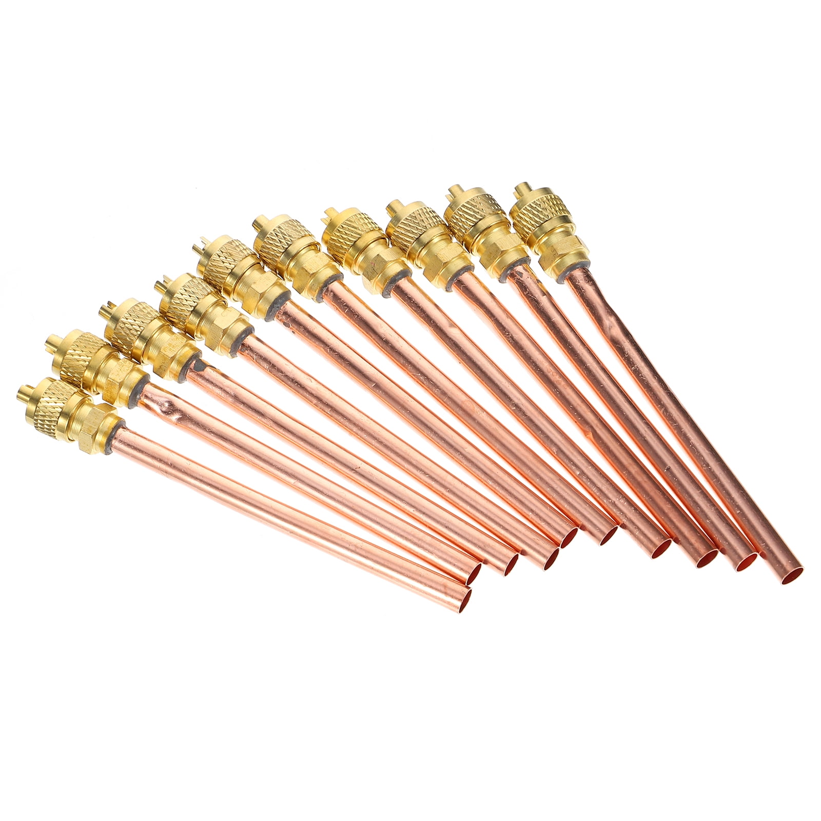10 Pcs Needle Valve Tube Charge Refrigerant Air Conditioner Spare Part ...