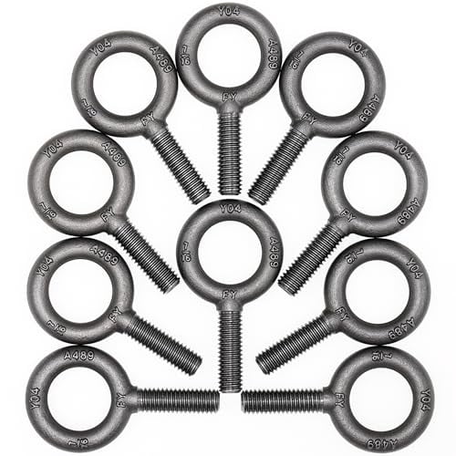 10 Pcs No-Shoulder Lifting Eye Bolts 7/16"-14 X 1-3/8"$$Hardware ...