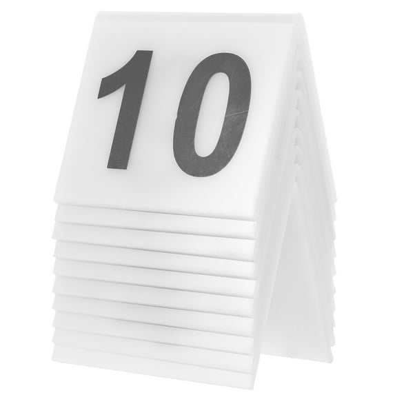 10pcs Double Sided Acrylic Tabletop Number Signs for Restaurant ...