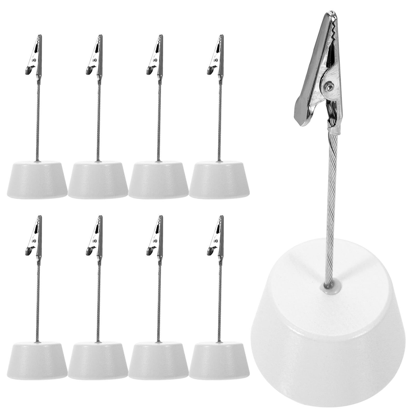 10 Pcs Office Decor Accessories for Desk Metal Wire Alligator Clip Name ...