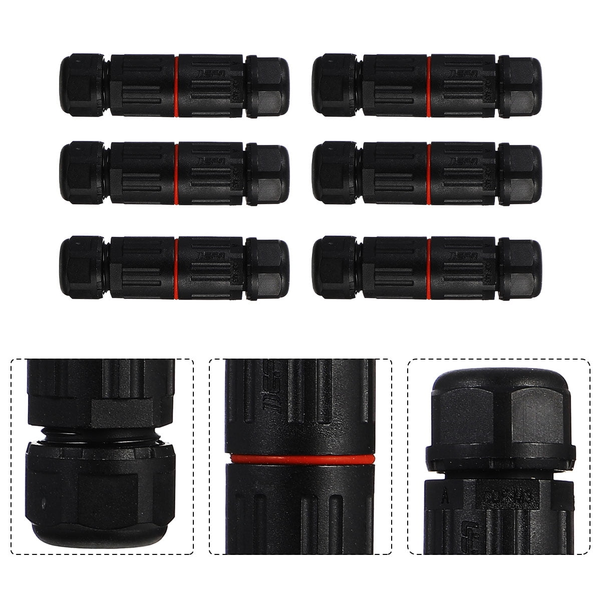 10 Pcs Outdoor Cable Connector Low Voltage Wire Waterproof Extension ...