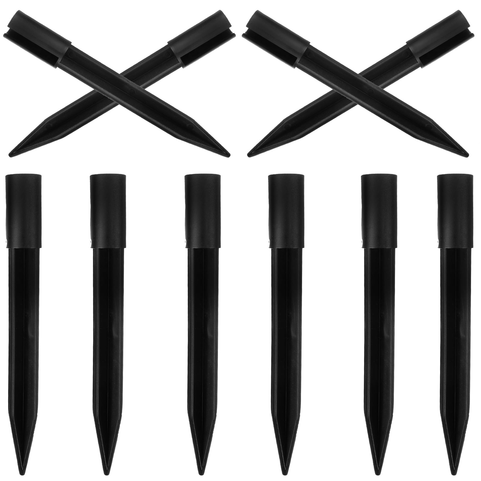 CATIEBYE Garden Solar Lamp Stakes in Black ABS Material for Landscape ...