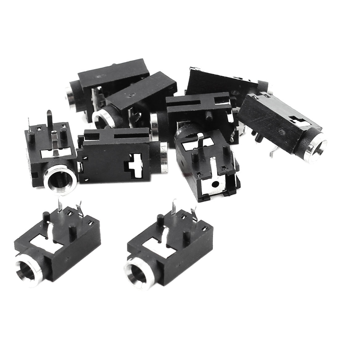 10 Pcs PCB 3 Pin Headphone Earphone Jack 3.5mm Mono Socket Connector ...