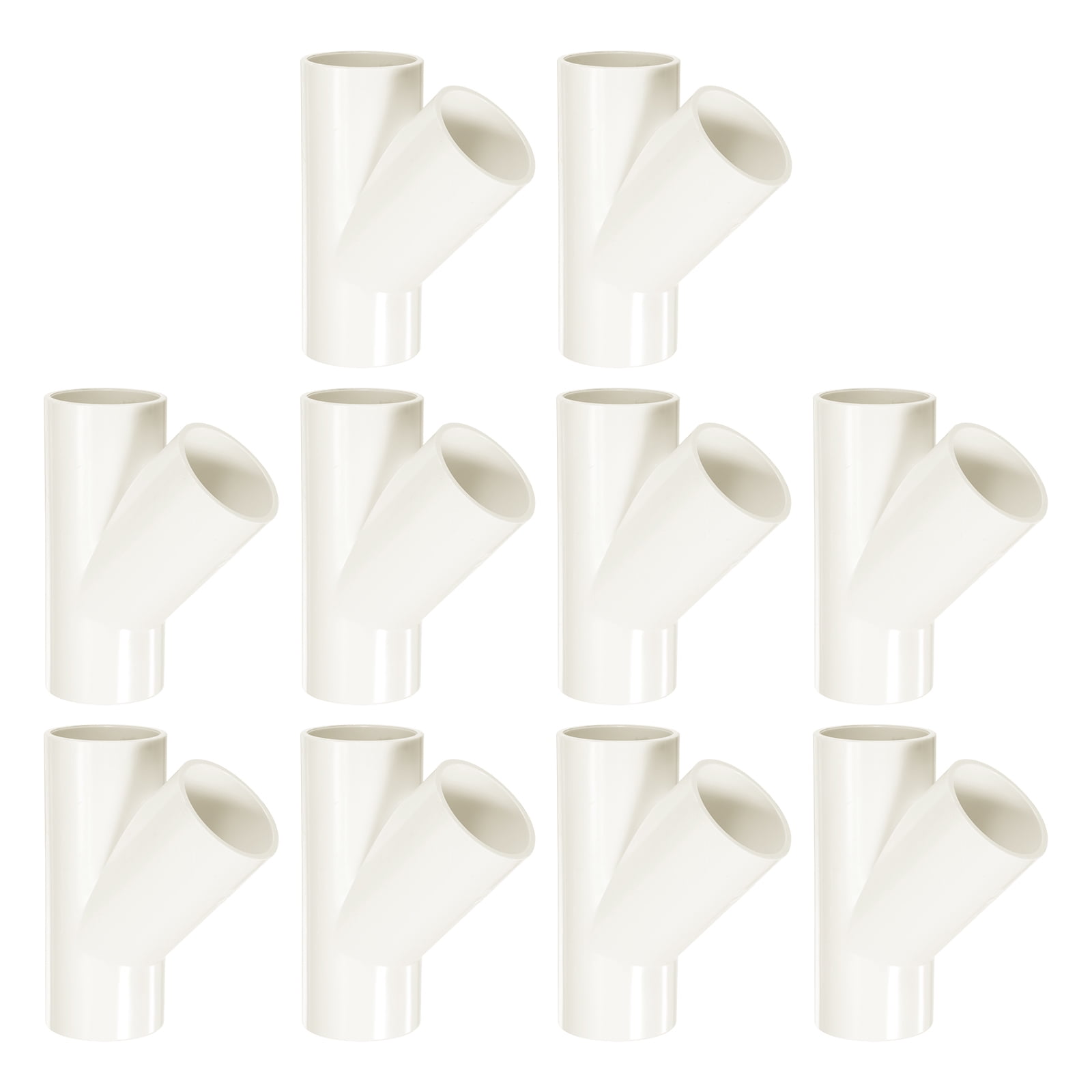 10 Pcs PVC Fitting, 3 Way 45 Degree PVC Fitting 40mm PVC Connectors PVC ...