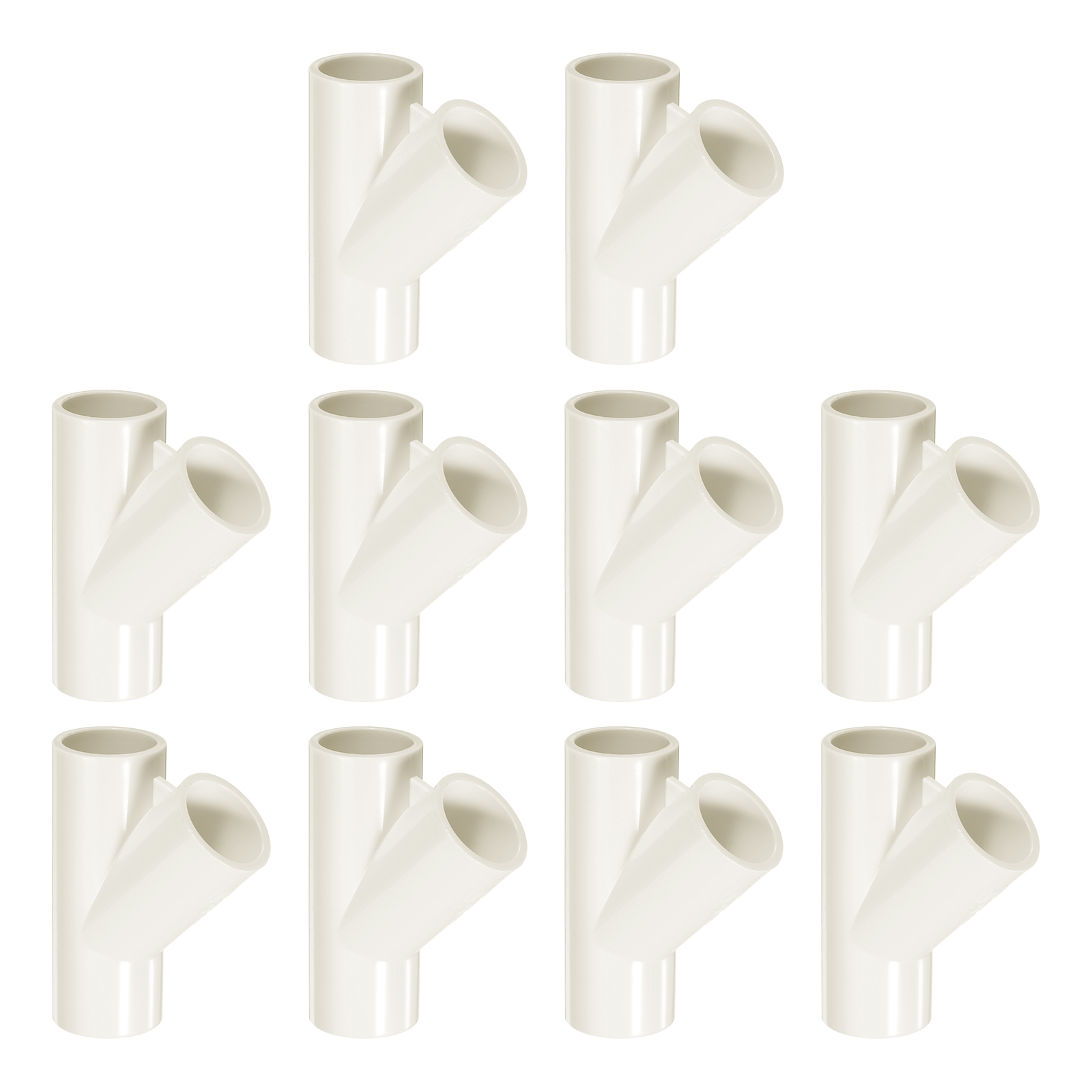 10 Pcs PVC Fitting, 3 Way 45 Degree PVC Fitting 20mm PVC Connectors PVC ...