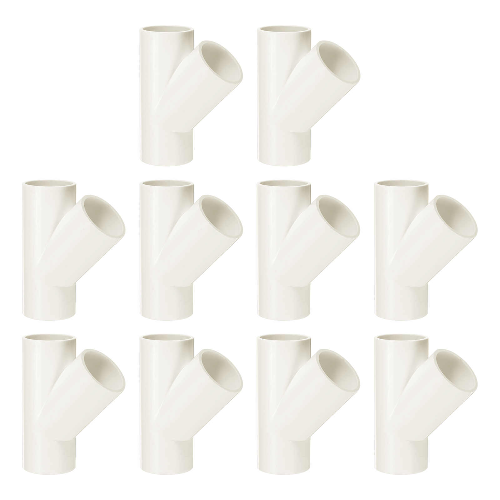 10 Pcs PVC Fitting, 3 Way 45 Degree PVC Fitting 32mm PVC Connectors PVC ...