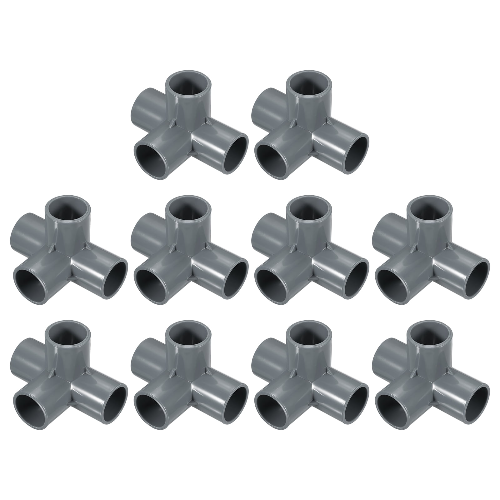 10 Pcs PVC Fitting, 4 Way PVC Fitting 25mm PVC Connectors PVC Elbow PVC ...