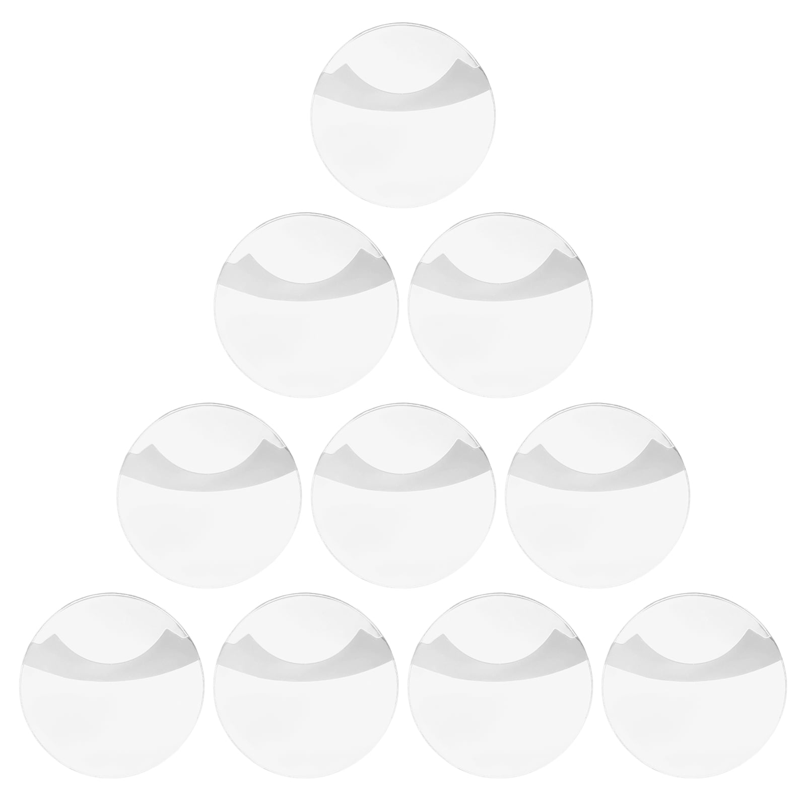 10 Pcs PVC Protective Cover Round Pendant Badge Case - Walmart.com