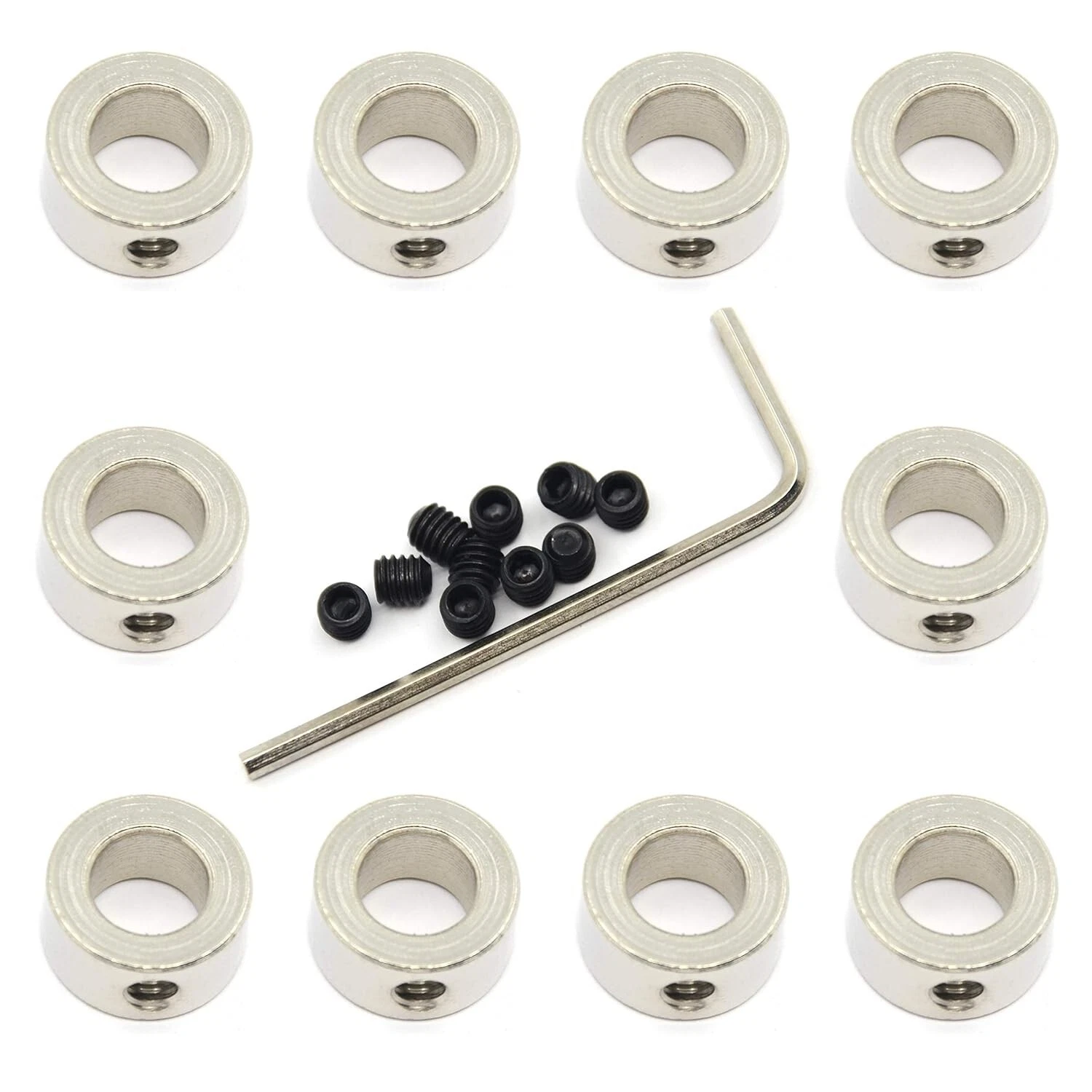 10 Pcs/Pack 8Mm Shaft Lock Collar T8 Lead Screw Lock Ring - Walmart.com