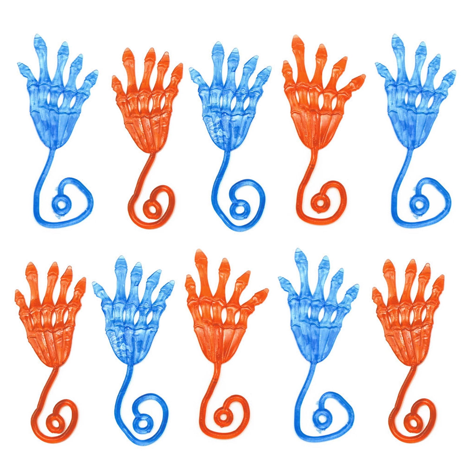 10 Pcs/Pack Stretchy Skeleton for Palm Sticky Hands Sensory Bendable ...