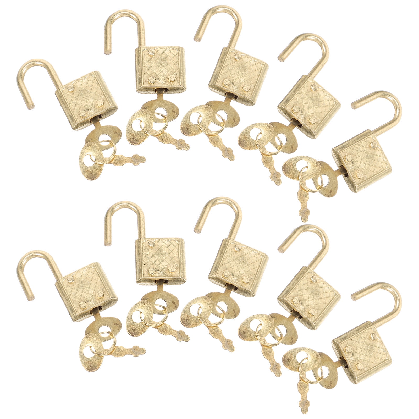 10 Pcs Padlock Versatile Locks Laptop Bagpack Miniature Carrying Case ...