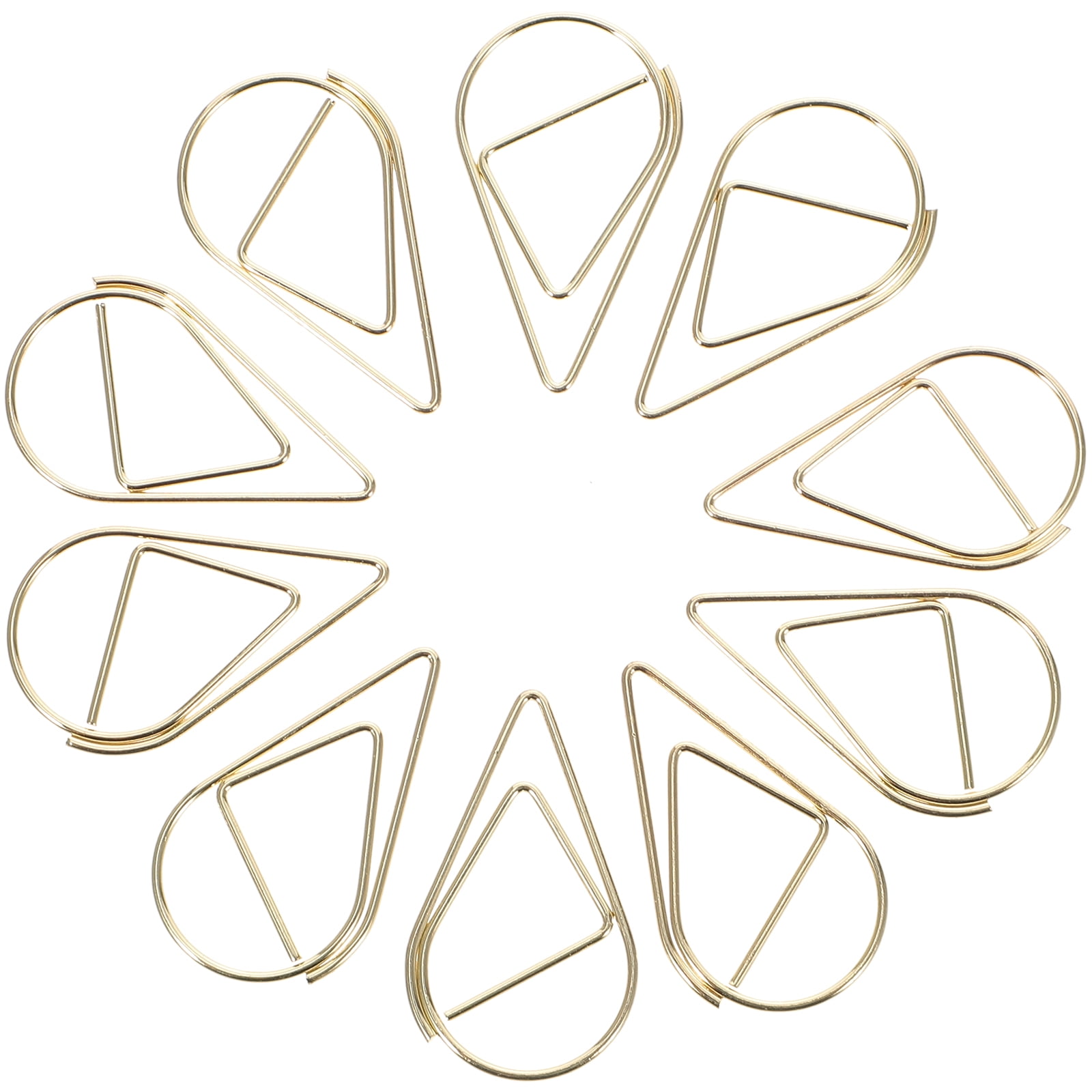 10 Pcs Paper Clip Decorative Multi-use Paperclip Gold Cartoon Small ...