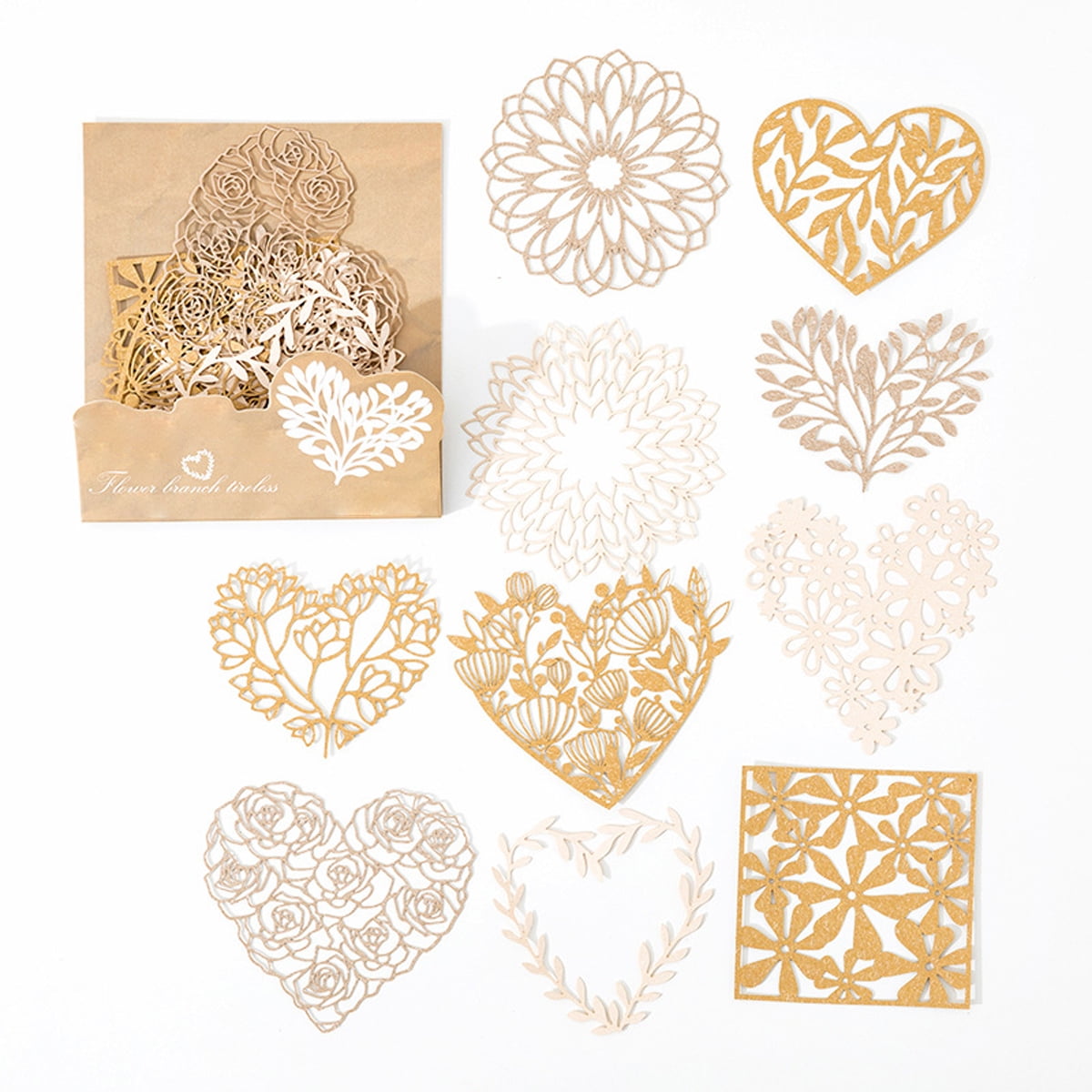 10 Pcs Paper Die Cuts Scrapbook Stickers, Cuttting Dies Paper ...