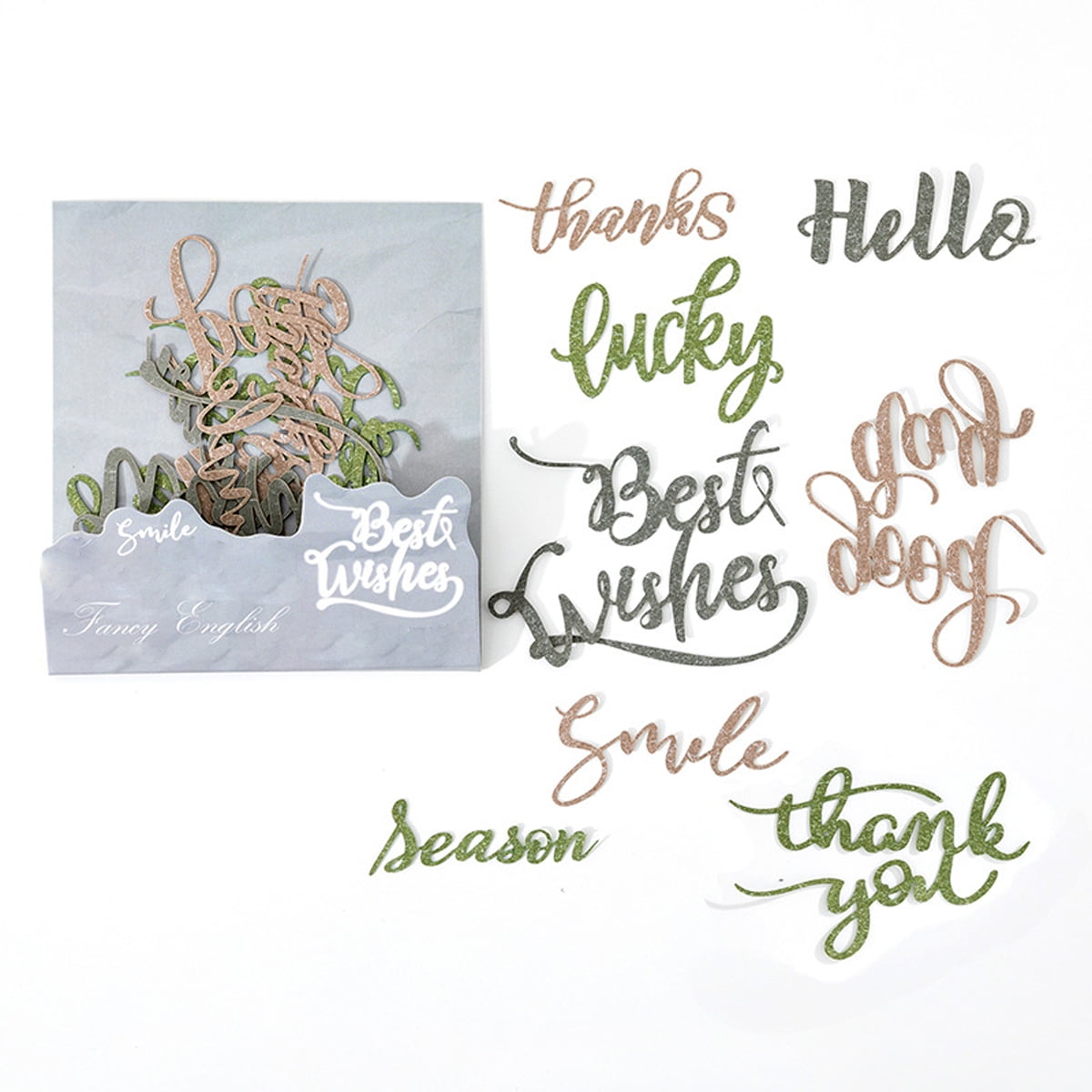 10 Pcs Paper Die Cuts Scrapbook Stickers, Cuttting Dies Paper ...