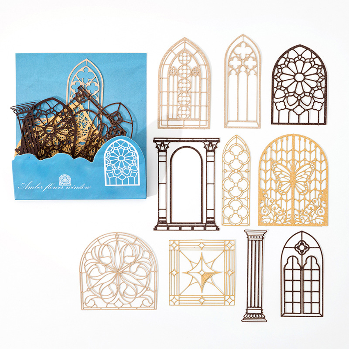 10 Pcs Paper Die Cuts Scrapbook Stickers, Cuttting Dies Paper ...