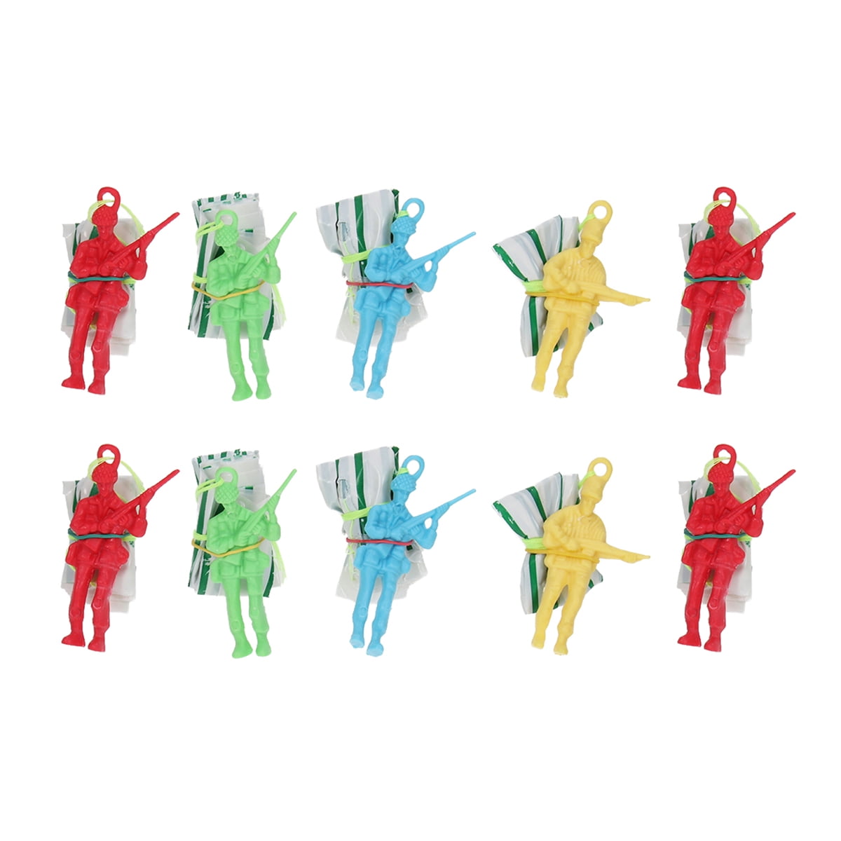 10 Pcs Parachute Man Toy Floating Parachute Toy Child 7X3cm - Walmart.com