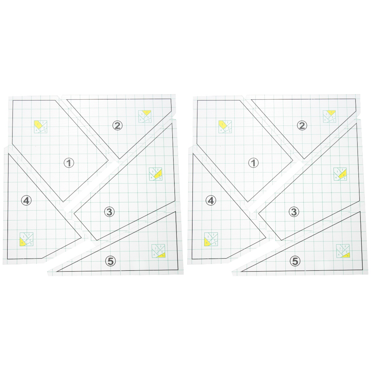 10 Pcs Patchwork Ruler Easy Miter Binding Tool for Quilting Sewing ...