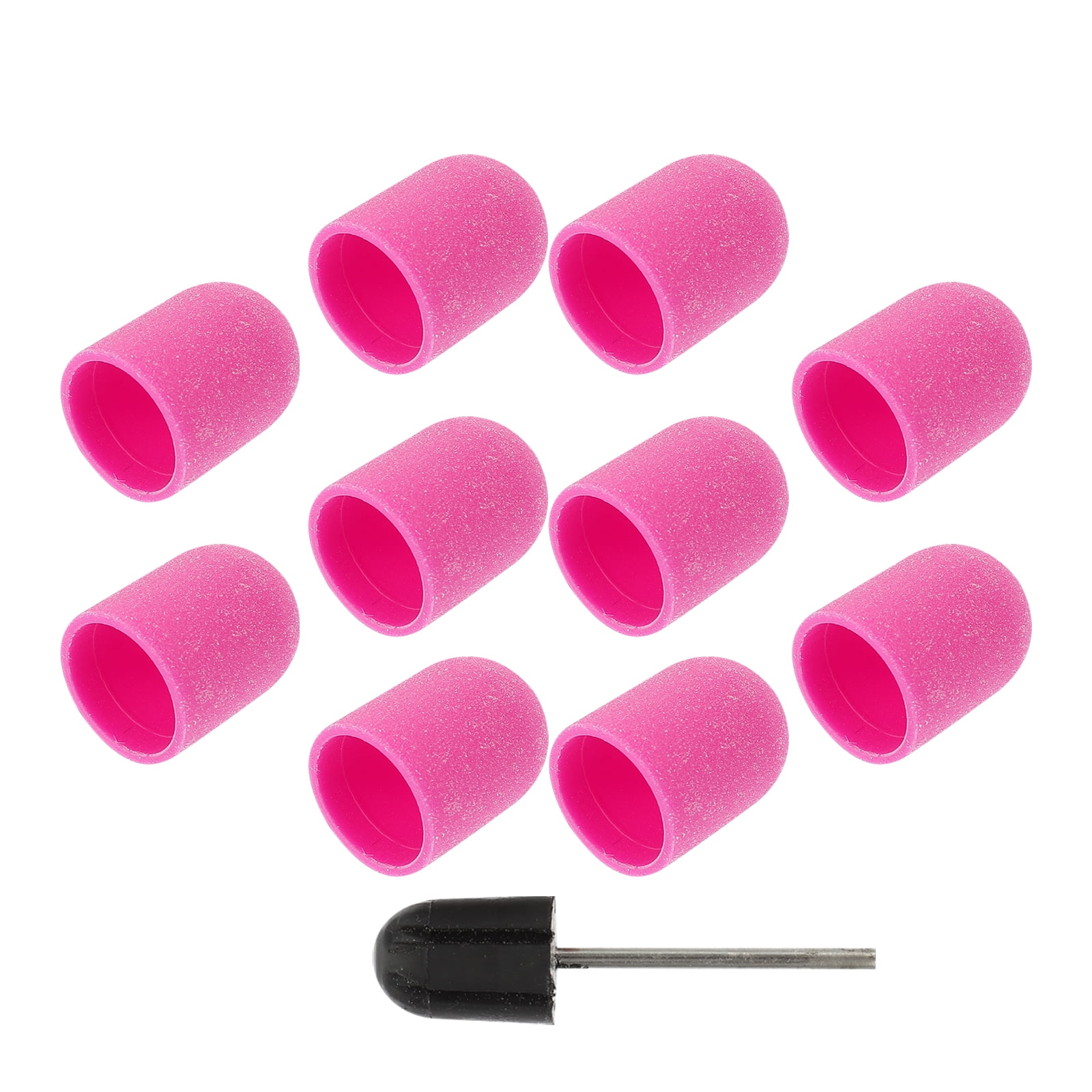 10 Pcs Pedicure Drill Bits for Feet Nail Sand Cap Art Polishing Caps ...
