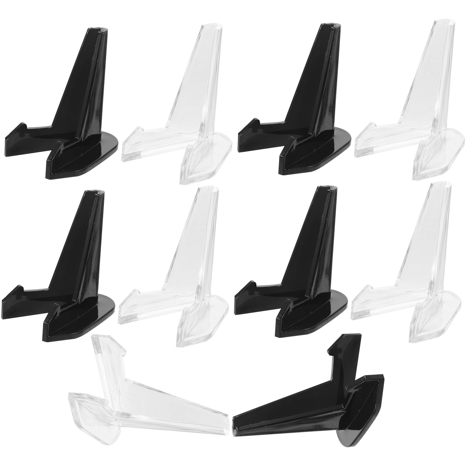 10 Pcs Photo Display Stand Acrylic Picture Show Rack Crystal Easel Cell ...