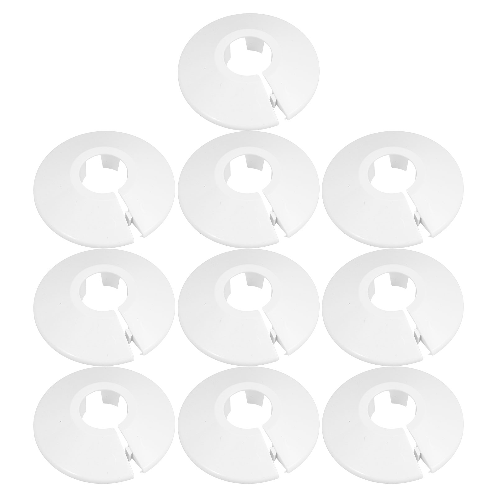 10 Pcs Pipe Decorative Ring Radiator Cover Plate Tube Gas White ...