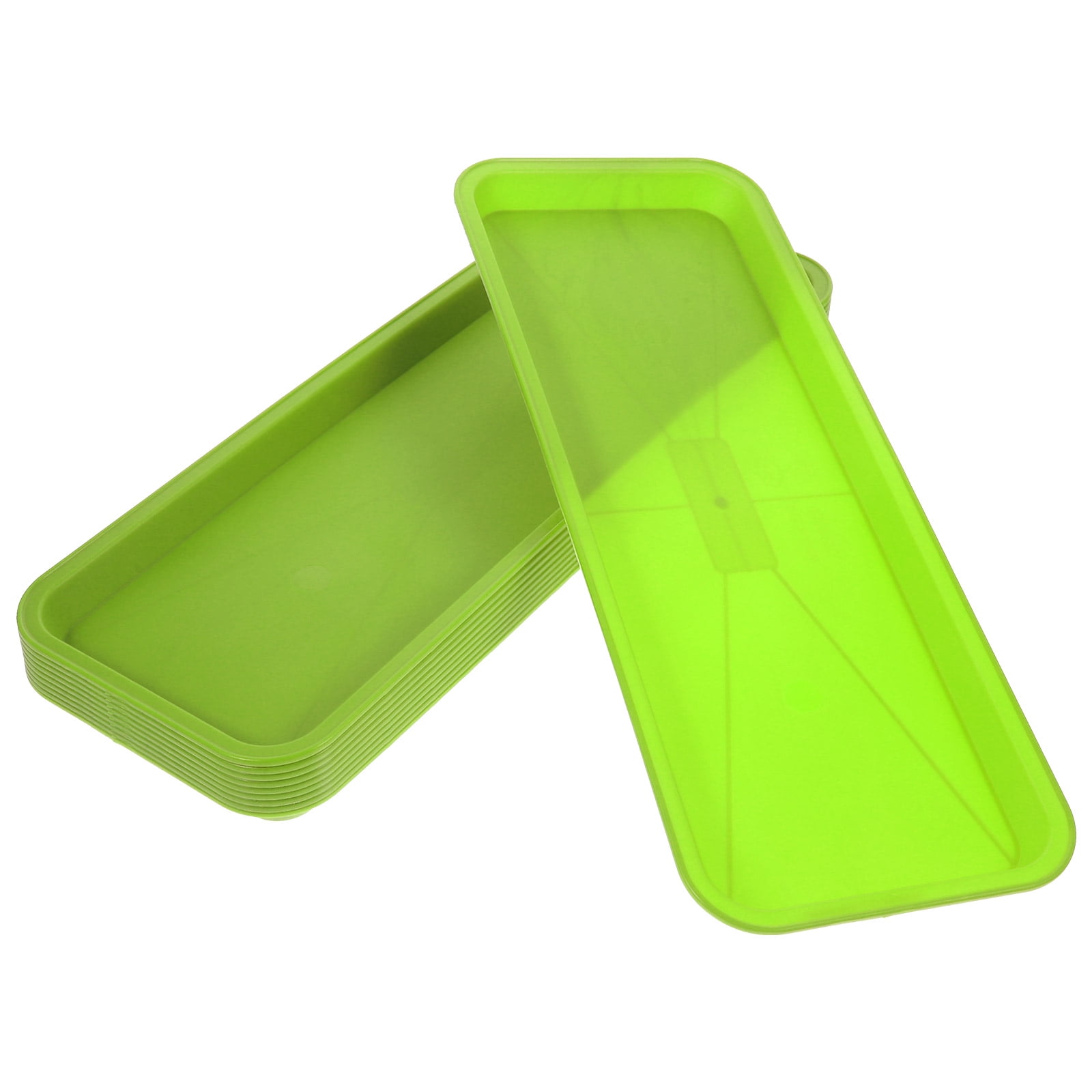 10Pcs Rectangular Planter Tray Plastic Flower Pot Tray Plant Saucer ...