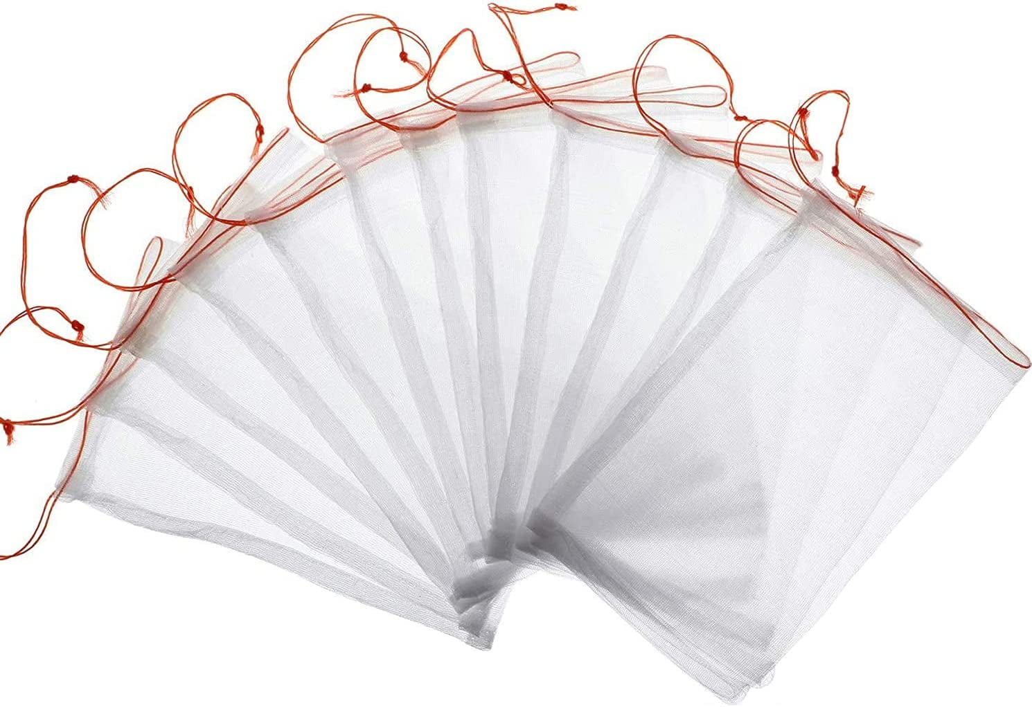 10 Pcs Plant Protection Bags,Netting Bags with Drawstring Fruit Tree ...