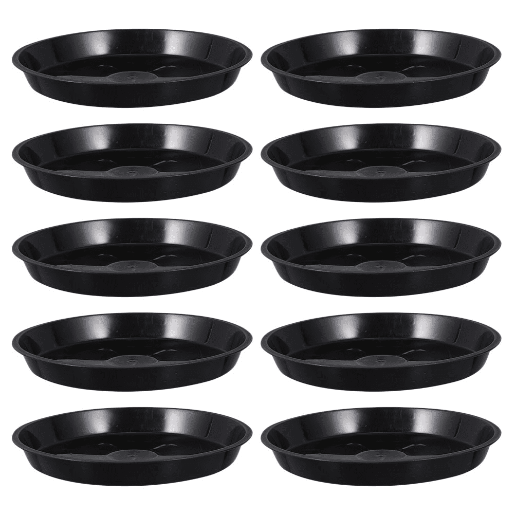 10 Pcs Planter Big Flowerpot Tray Pots Indoor Trays Rectangular Base ...