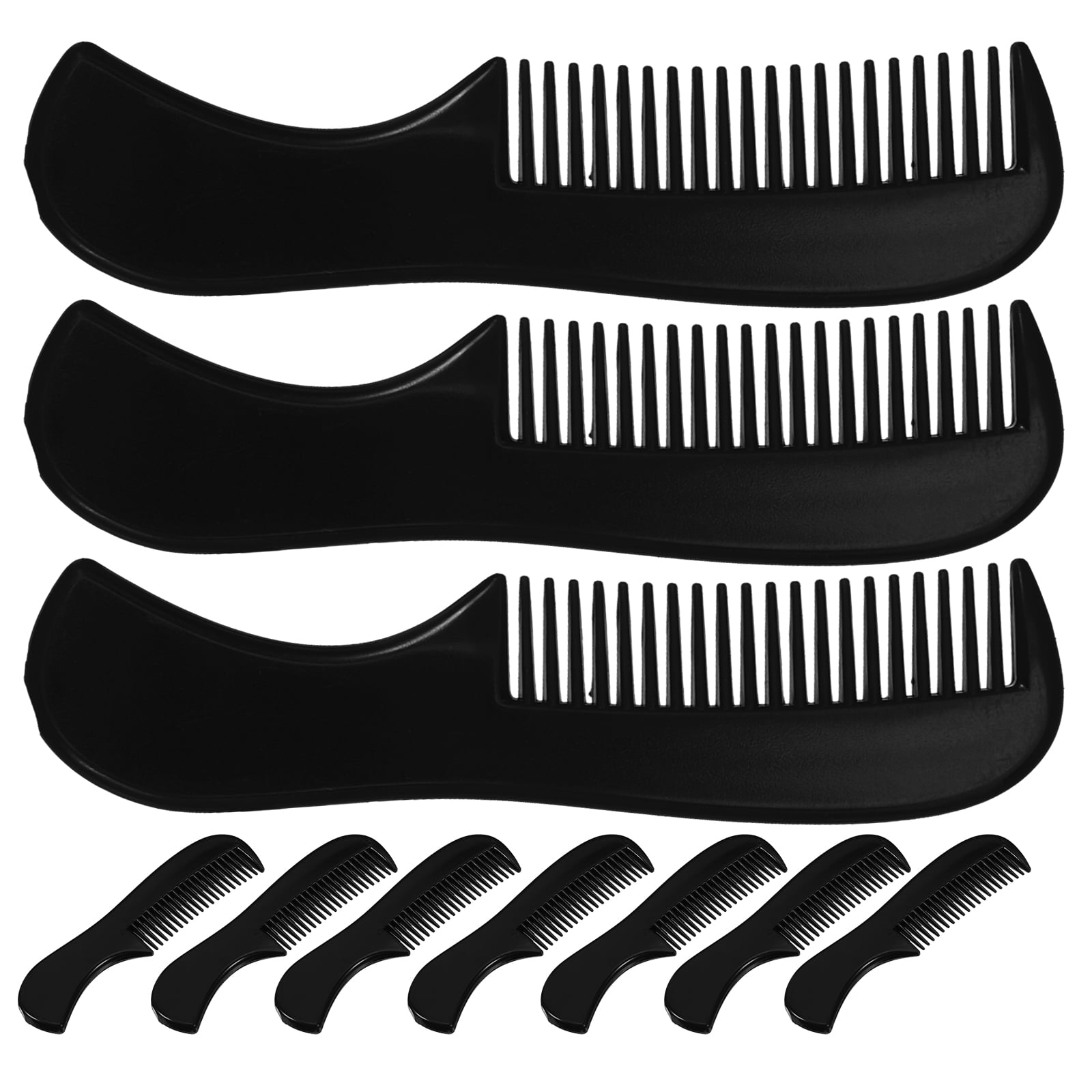 10 Pcs Plastic Beard Comb Pocket Comb for Mustaches Beard Comb for Men ...